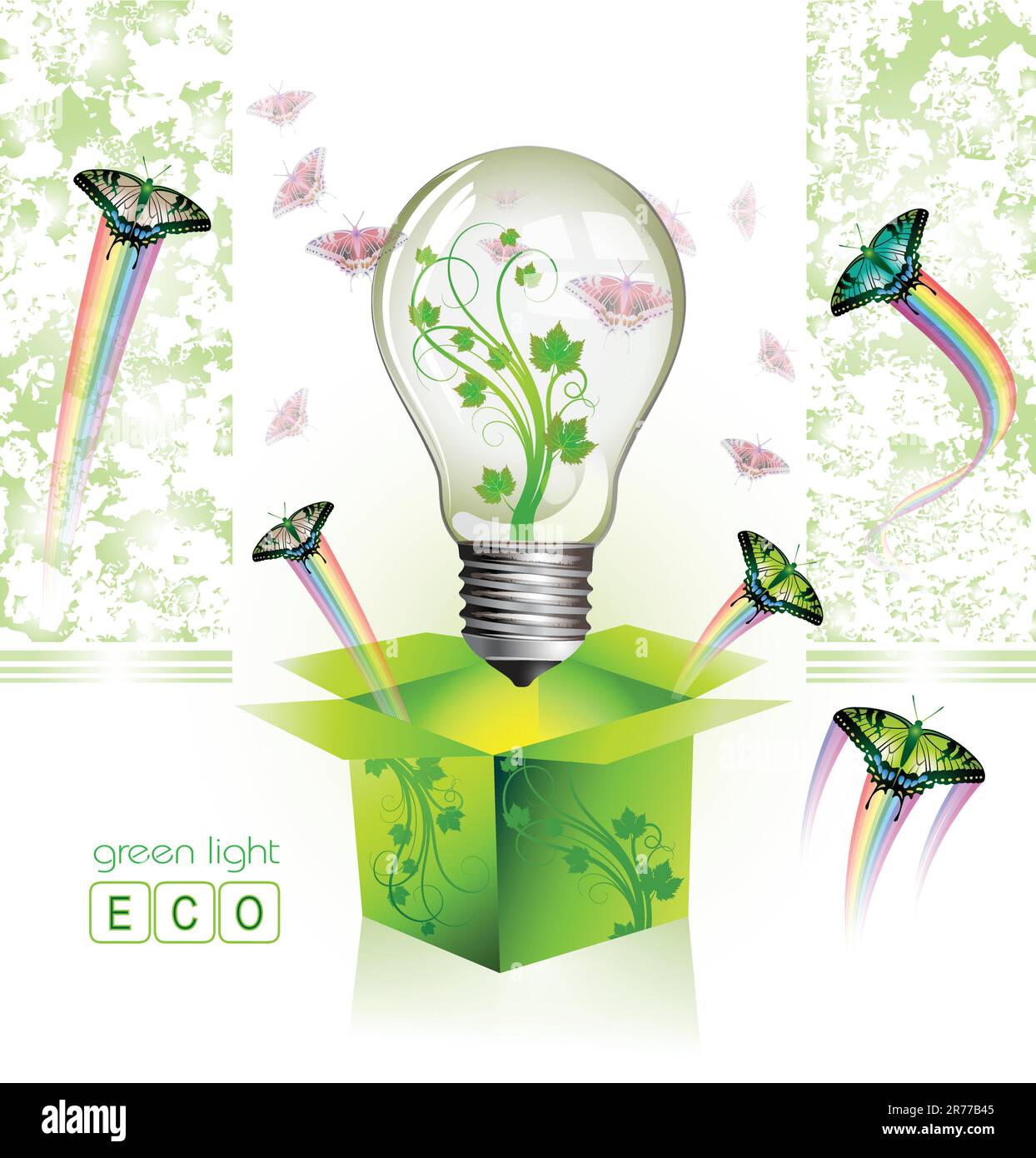 Light bulb for eco environmental concept Stock Vector Image & Art - Alamy