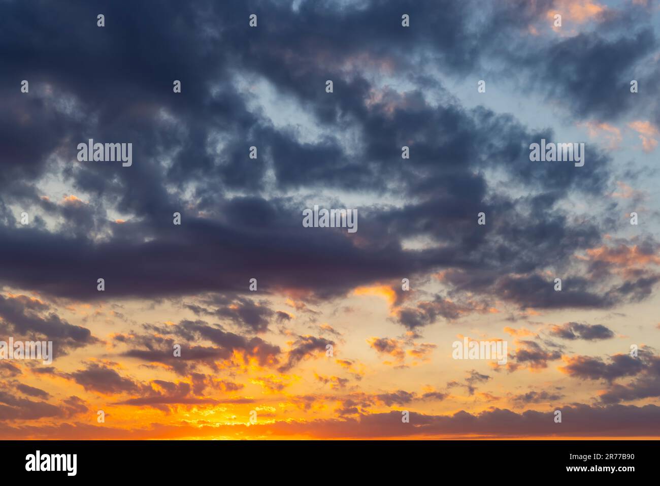 Beautiful sky with cloud before sunset Stock Photo - Alamy