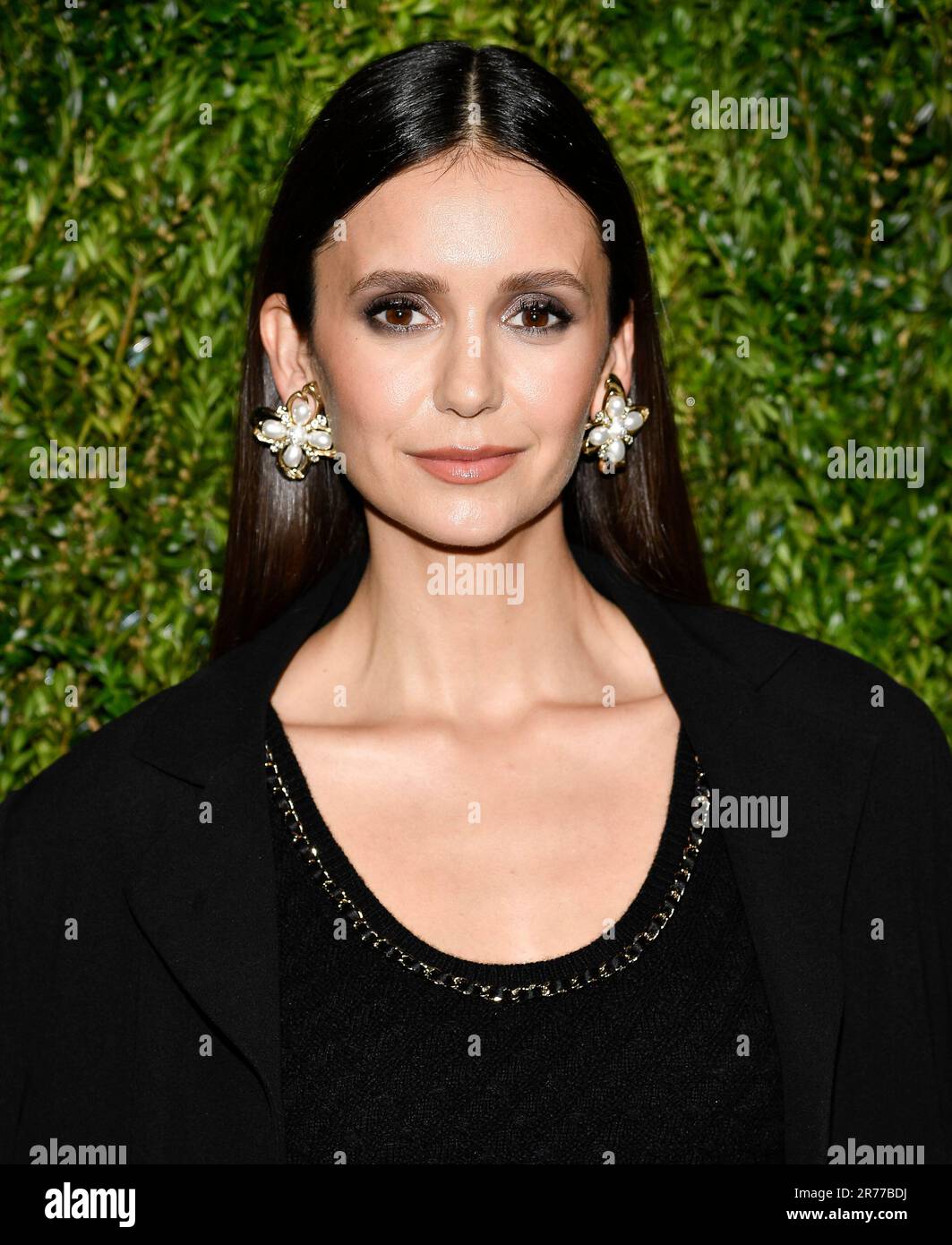 Nina Dobrev attends the 16th annual Chanel Tribeca Artists Dinner at ...