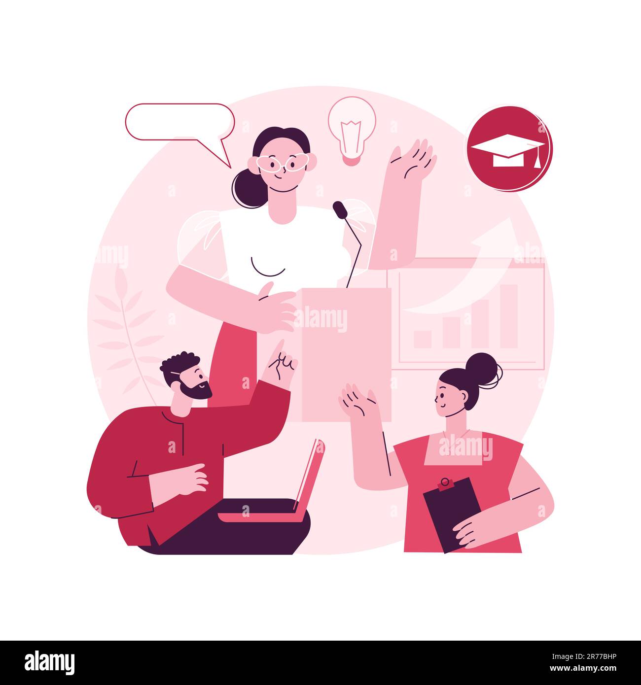 Professional development of teachers abstract concept vector ... Professional development of teachers abstract concept vector ...