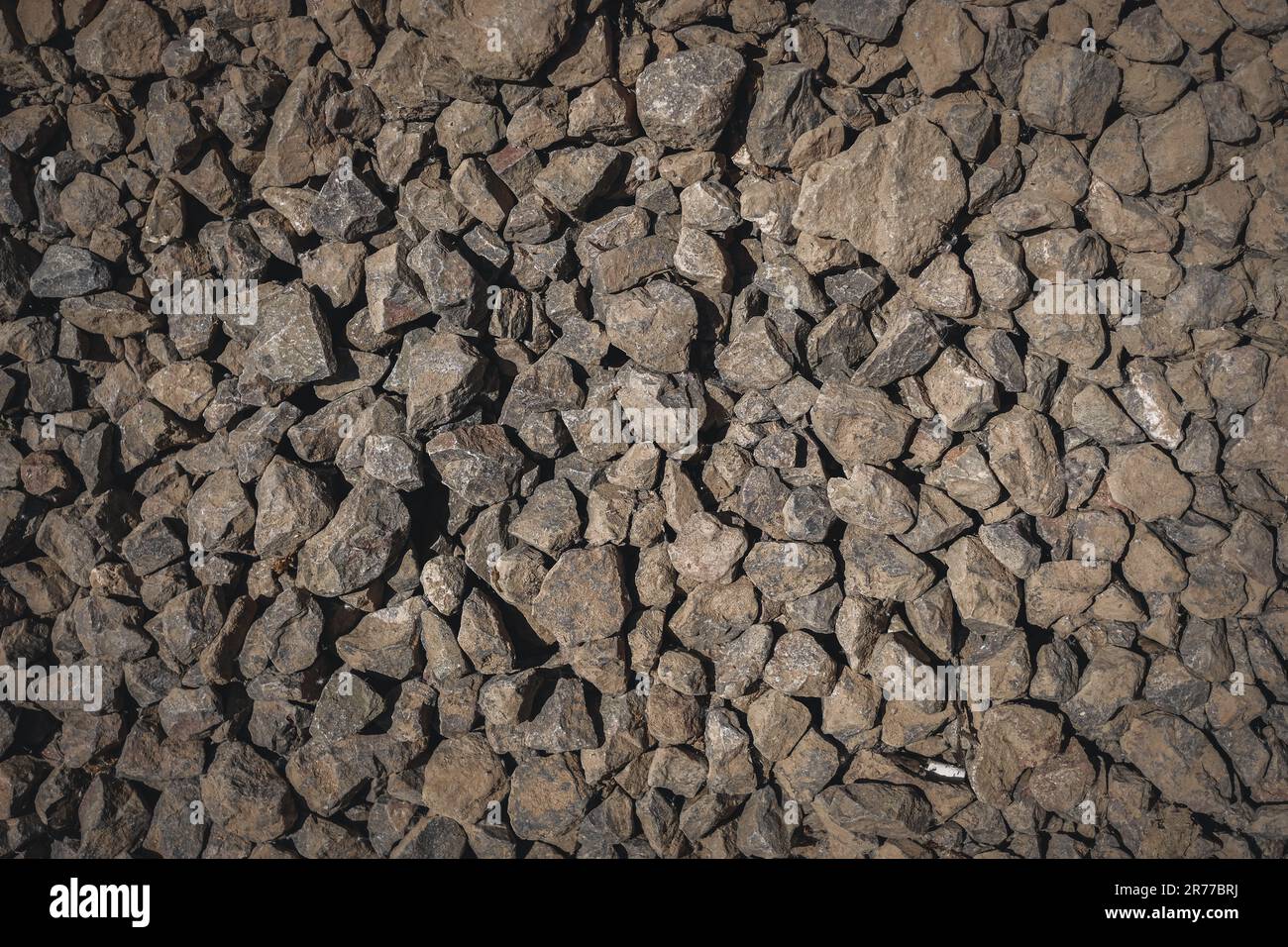 Stones and mixed aggregates texture Stock Photo - Alamy