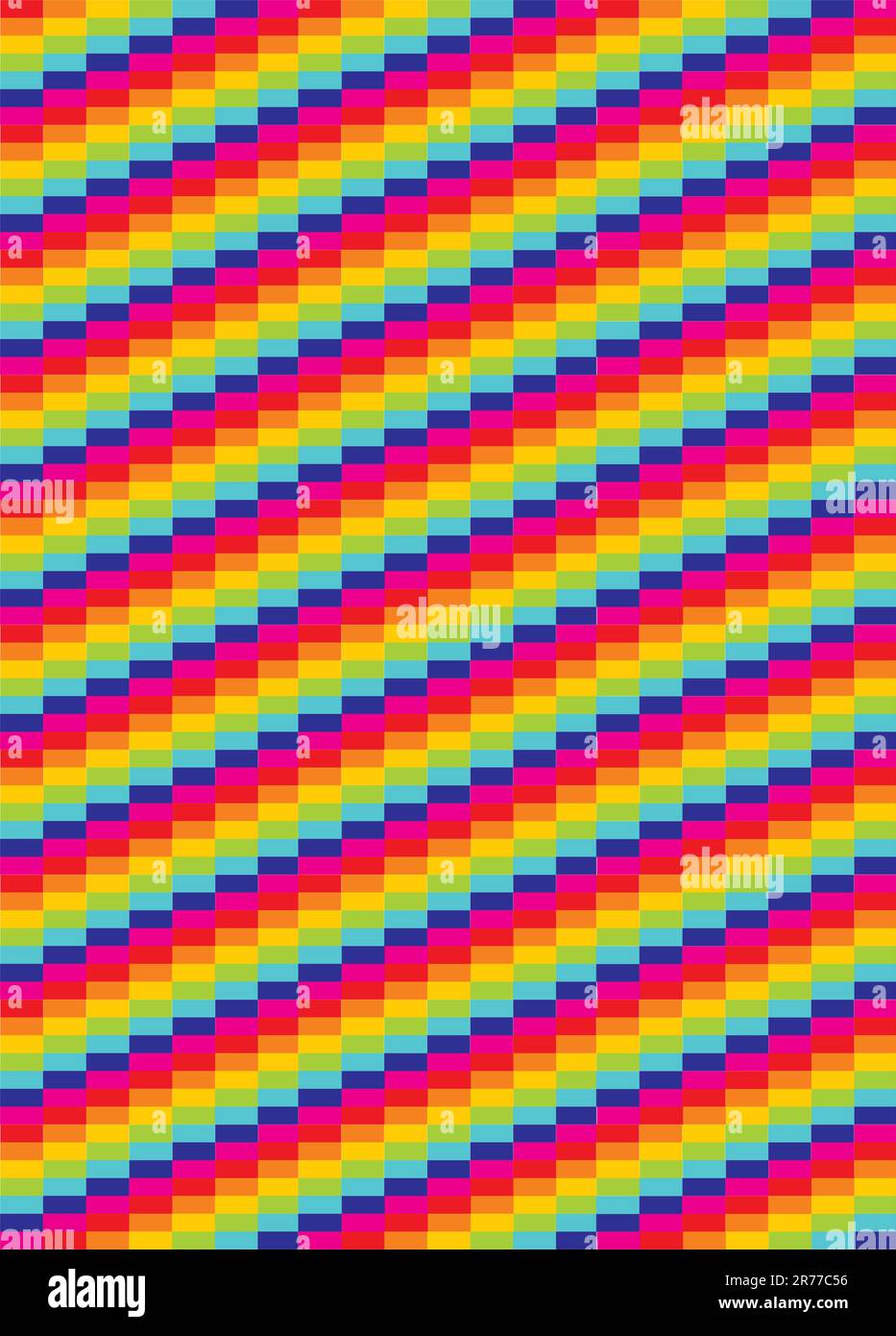 Beautiful rainbow. A tile from squares. Colors of a rainbow Stock ...