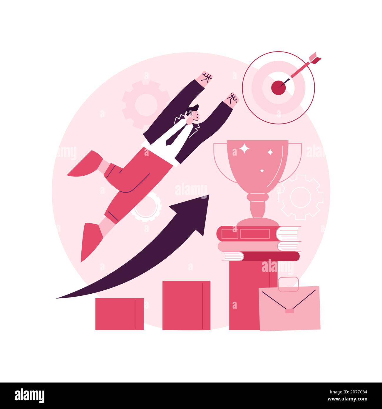 Career development abstract concept vector illustration. Career change ...