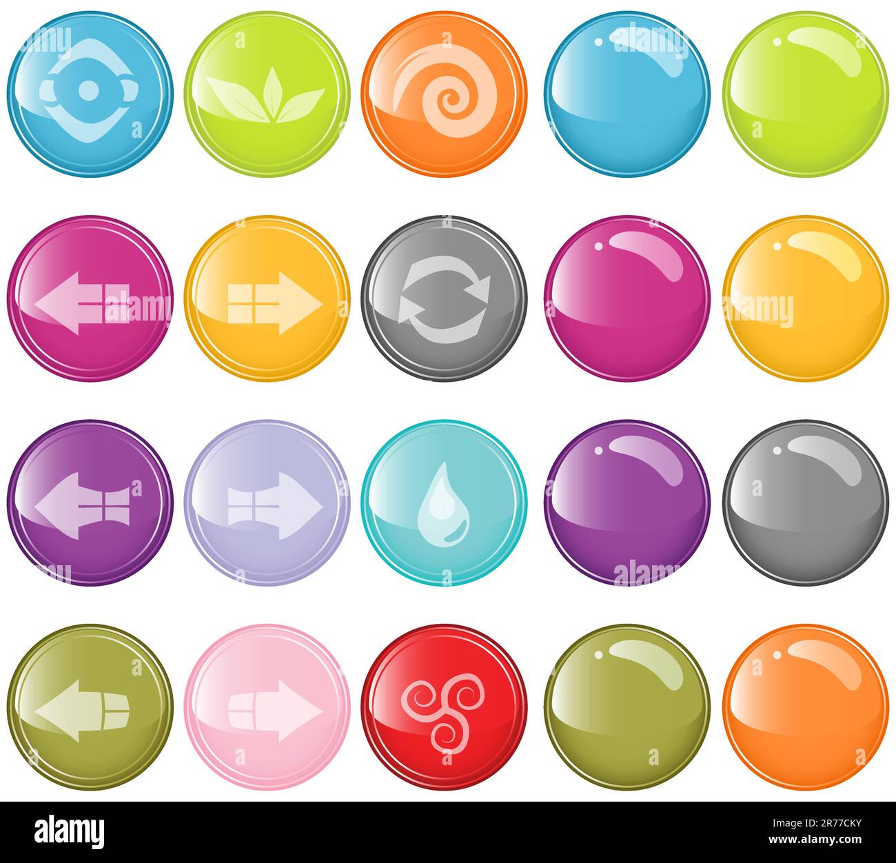 Vector Glassy Web Icons Stock Vector Image & Art - Alamy