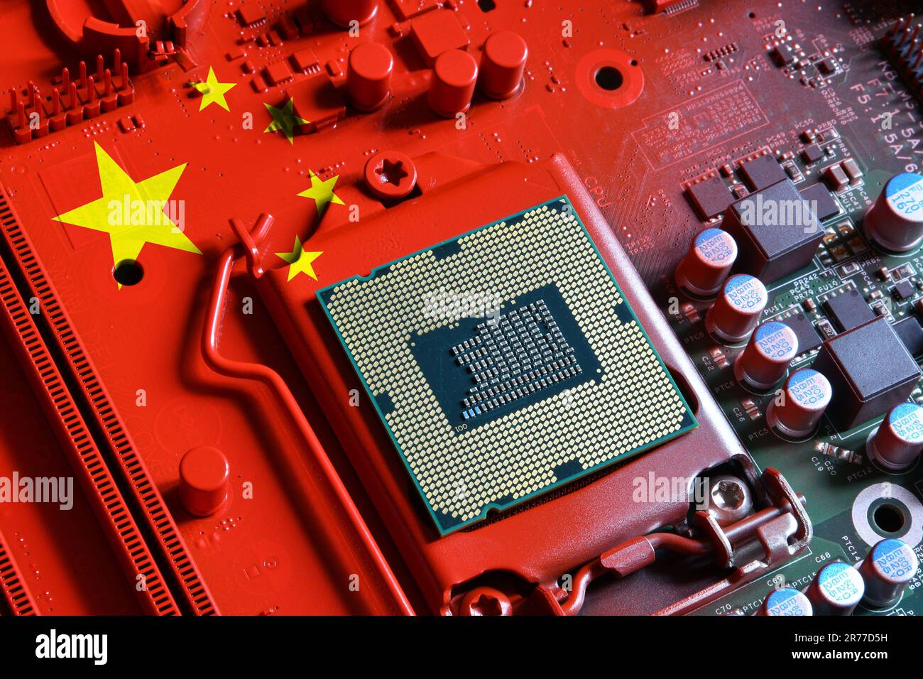 Florence, June 2023: Flag of the Republic of China on a red painted pc ...