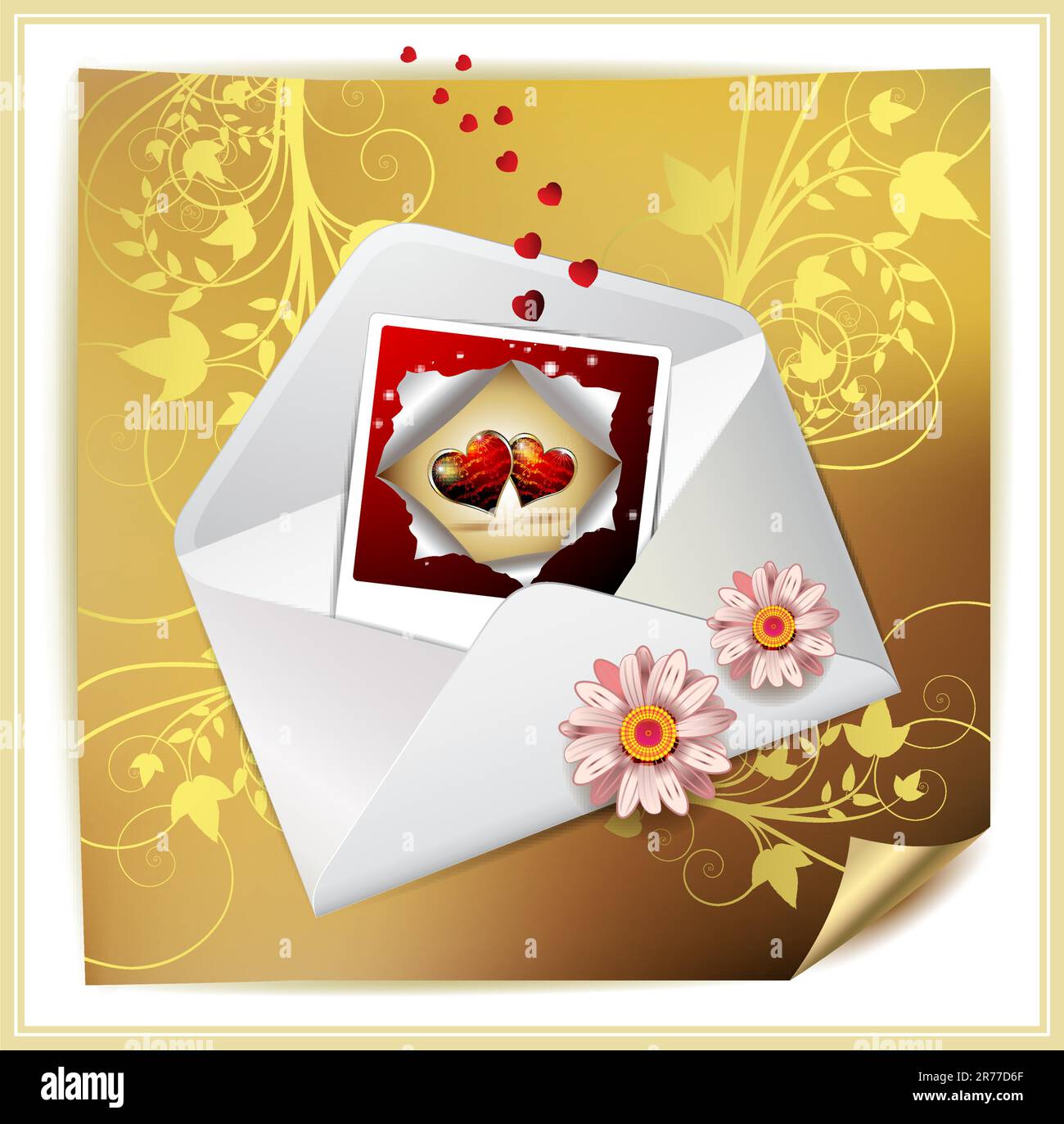 Gold photo corner Stock Vector Images - Alamy