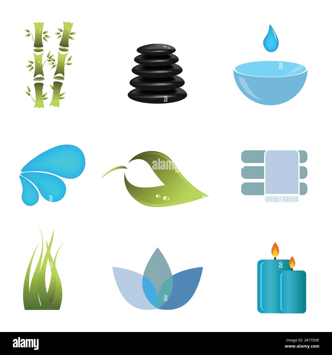 Spa related items and symbols Stock Vector Image & Art - Alamy
