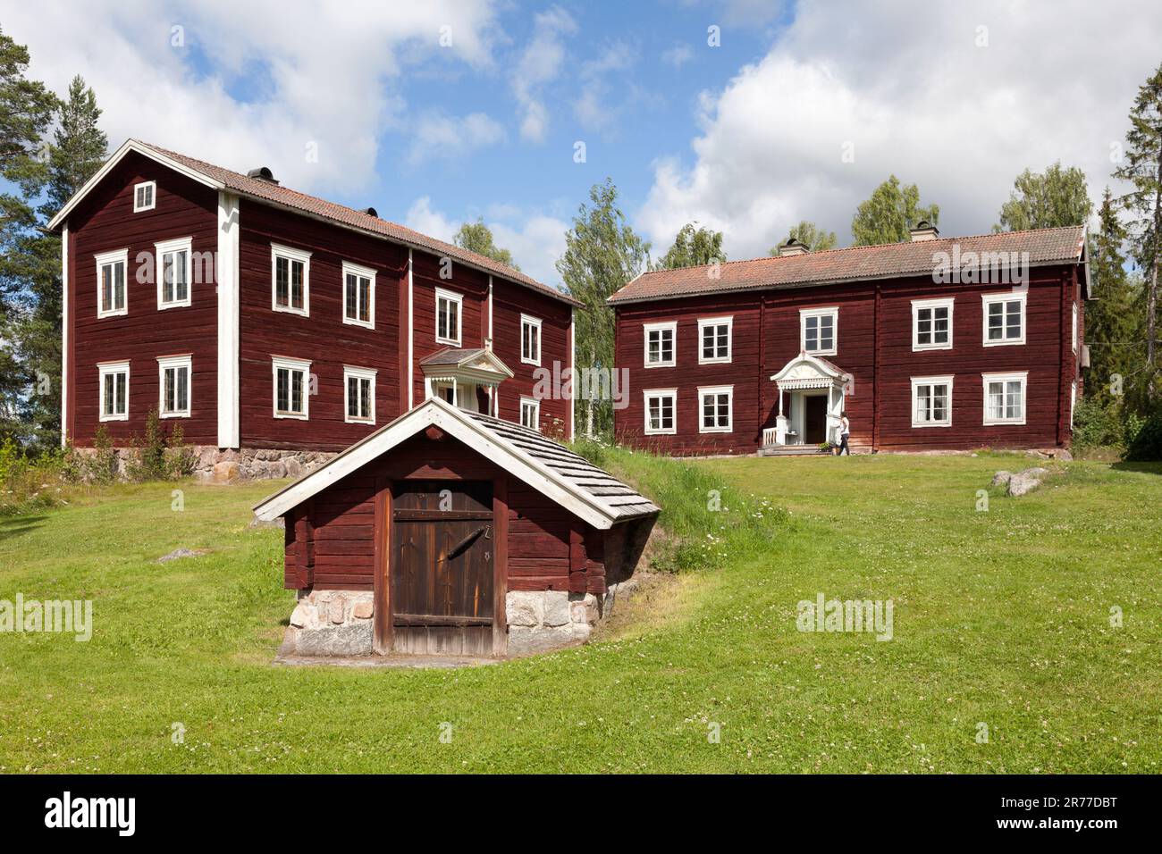 HÄLSINGLAND, SWEDEN ON JULY 23-24, 2015. The Decorated Farmhouses ...