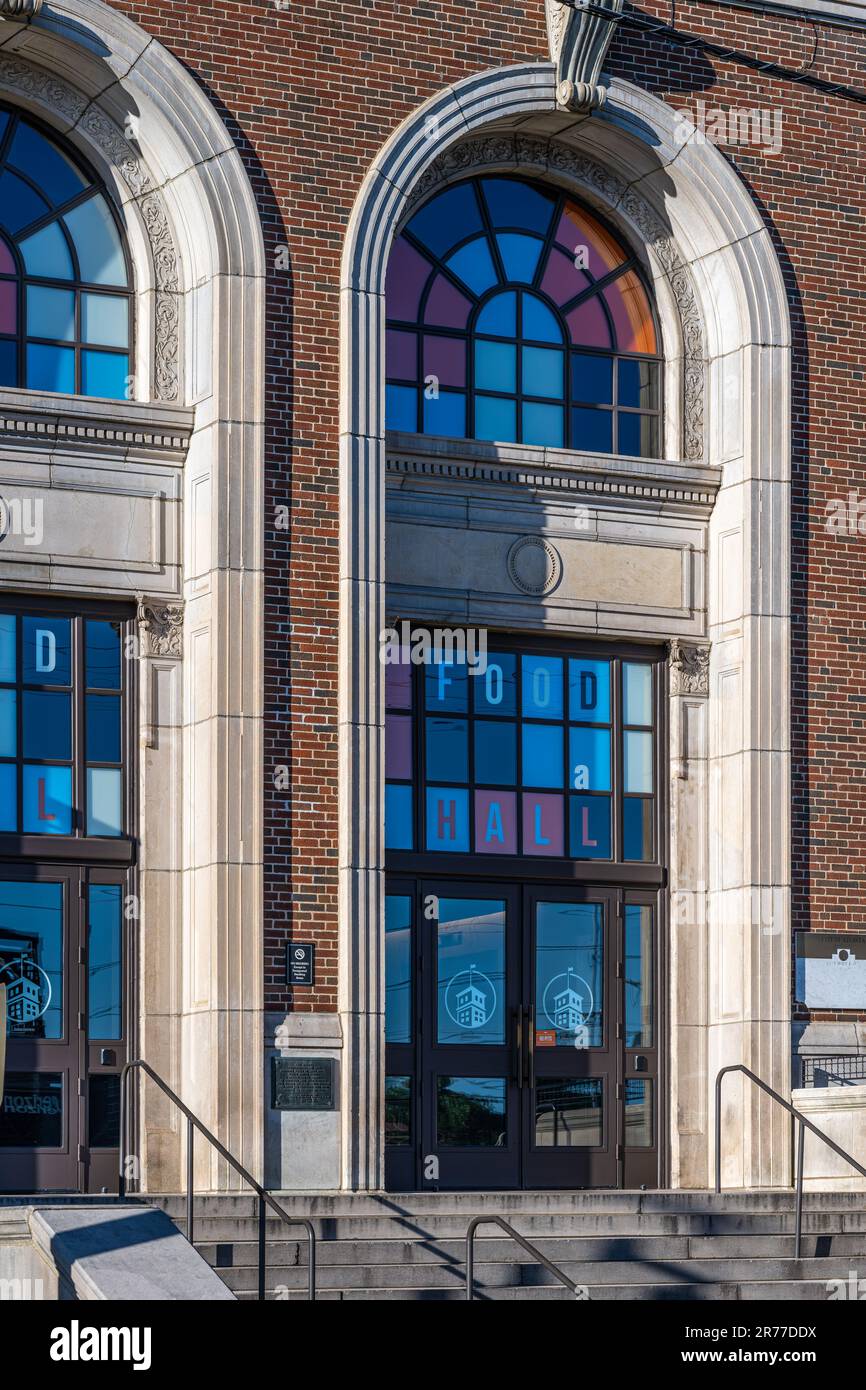 Food Hall entrance at Ponce City Market on Ponce de Leon Avenue in ...