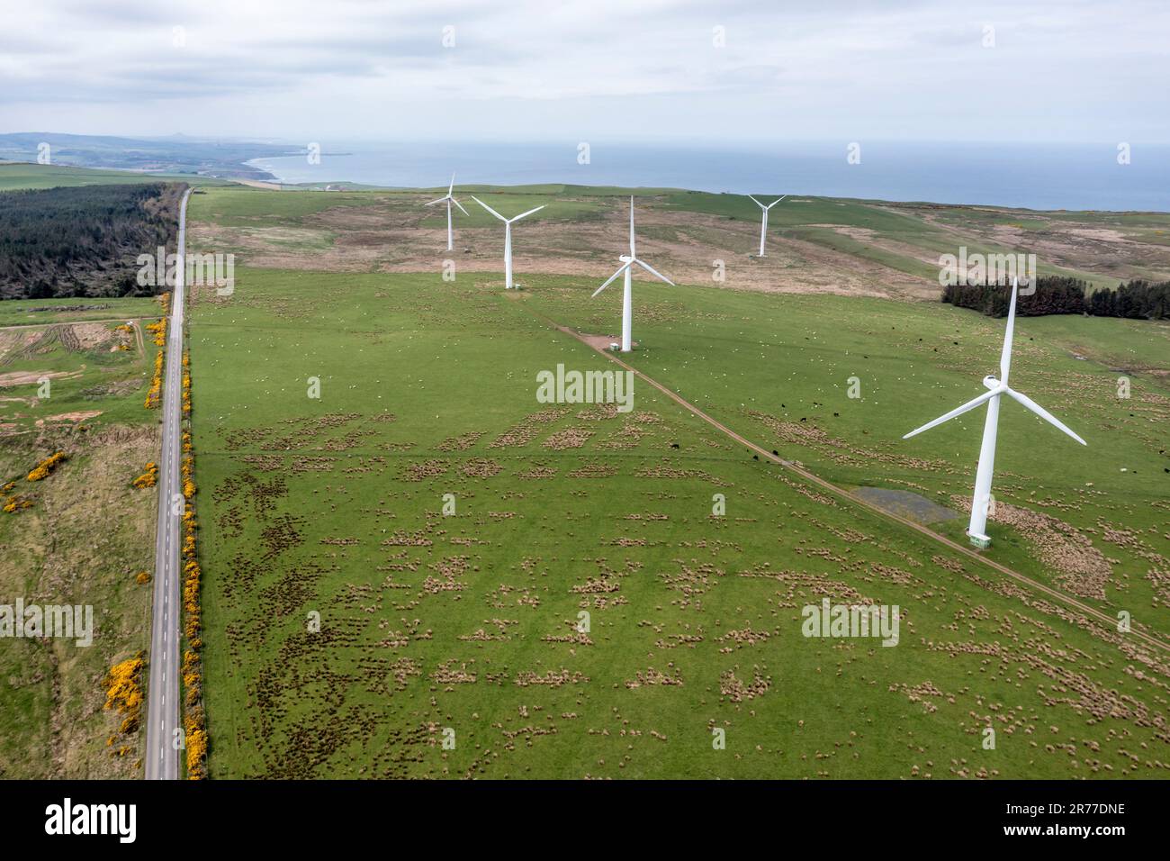 Drone view of windfarm hi-res stock photography and images - Alamy