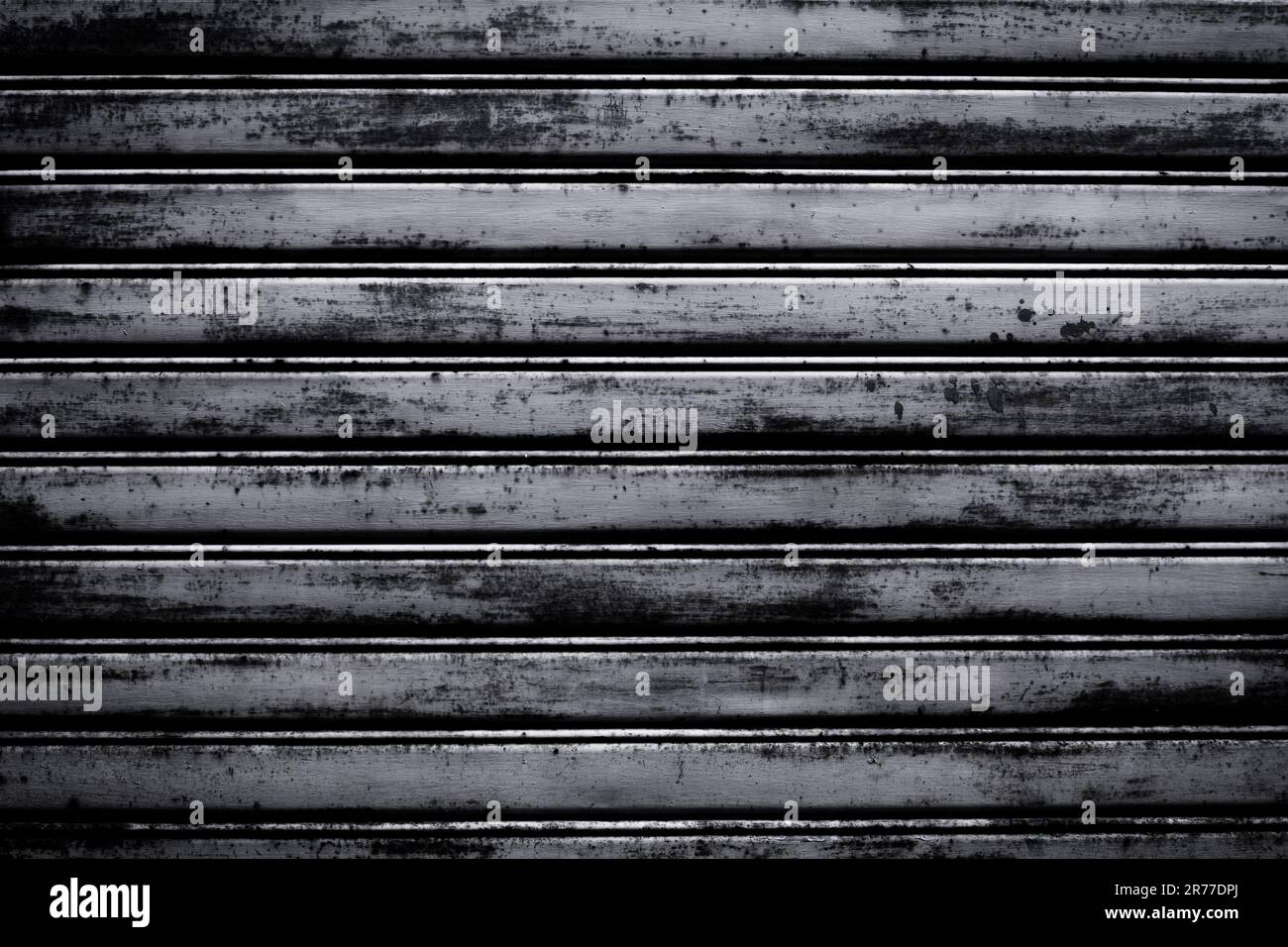 metal roller shutter door dark texture background Stock Photo - Alamy