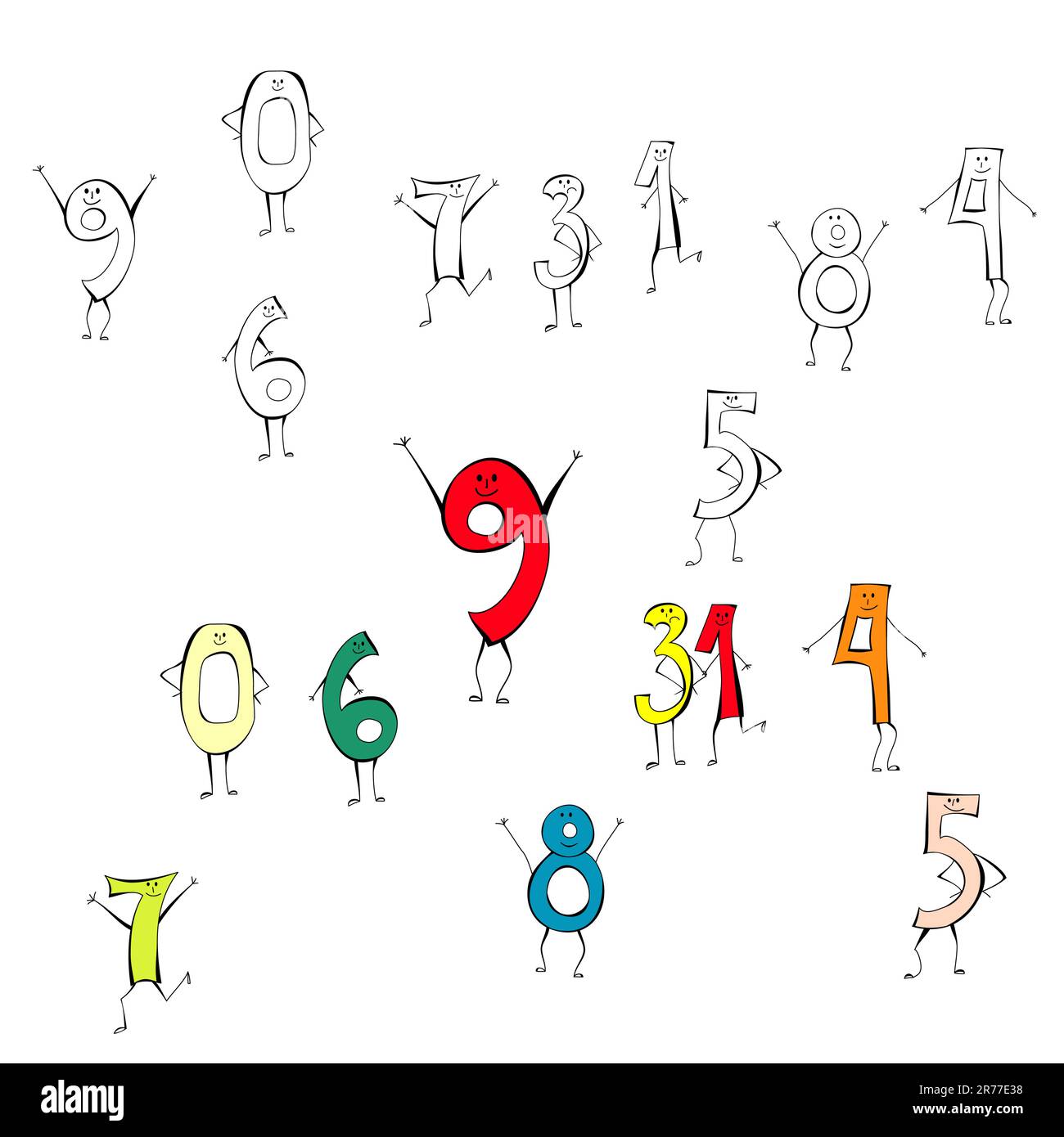 Happy numbers hi-res stock photography and images - Alamy