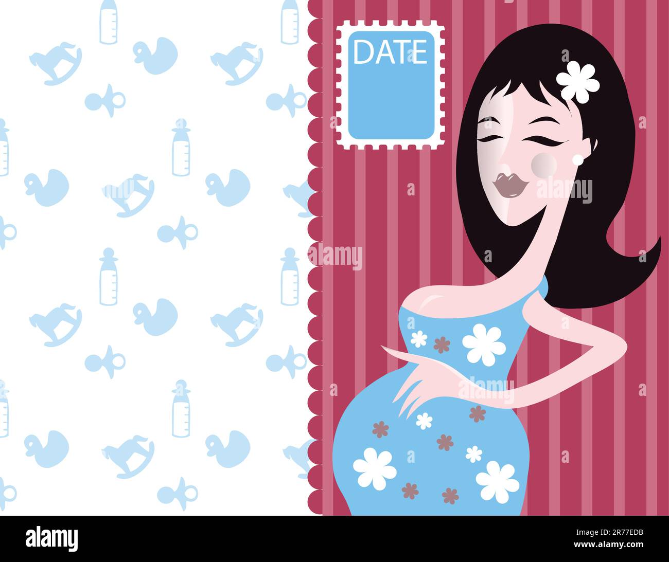 Baby very soon! Stock Vector Image & Art - Alamy