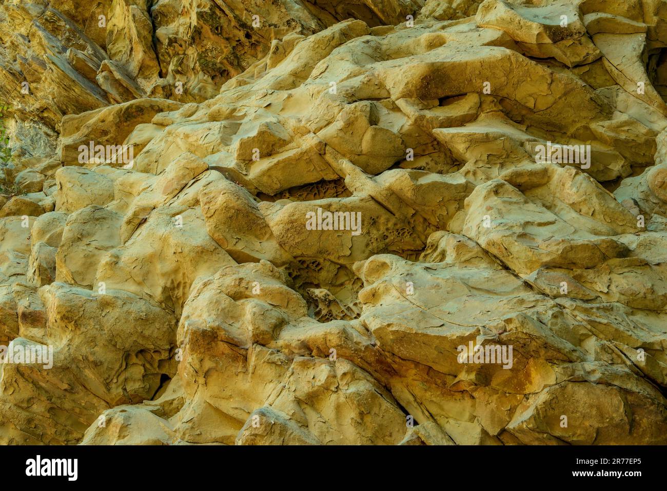 rock, grotto in Rosolin in the Bieszczady Mountains, carved ...
