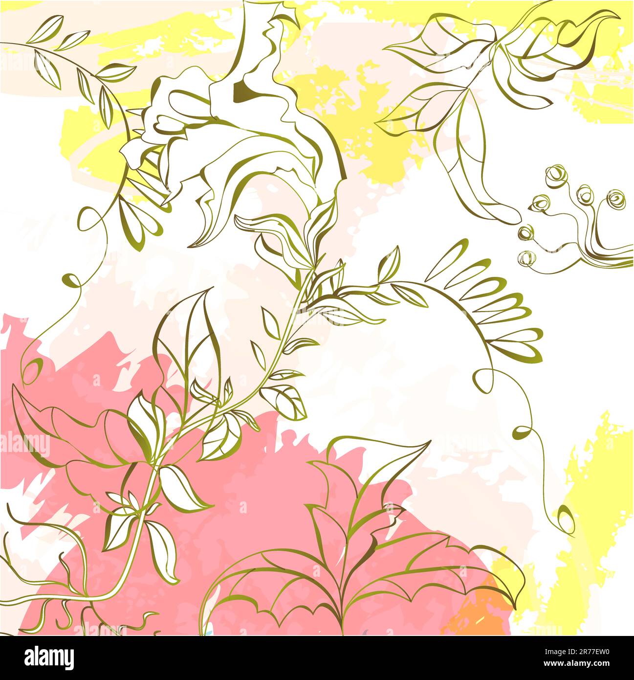 Pink color splashes Stock Vector Images - Alamy