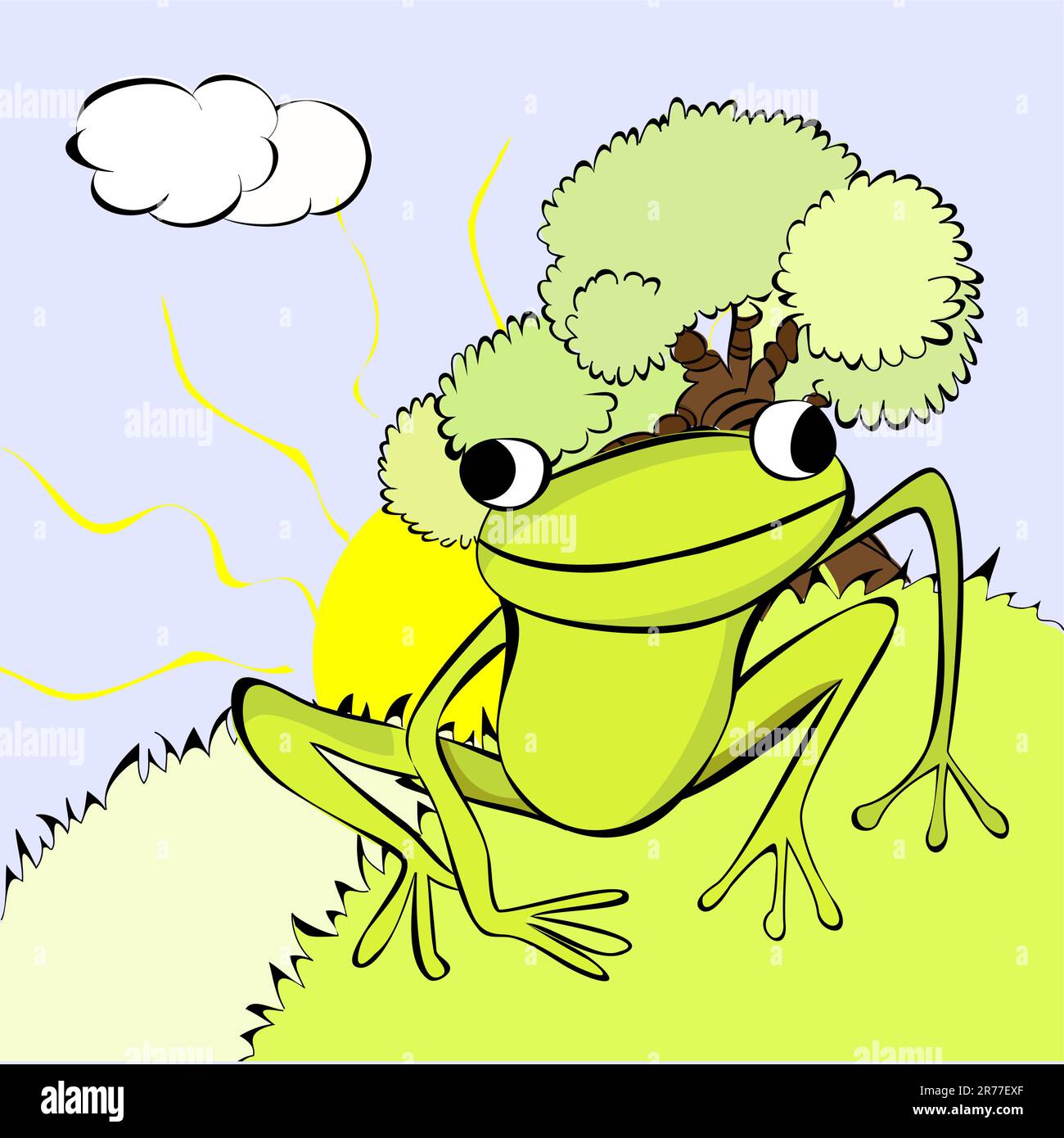 Full frog Stock Vector Images - Alamy