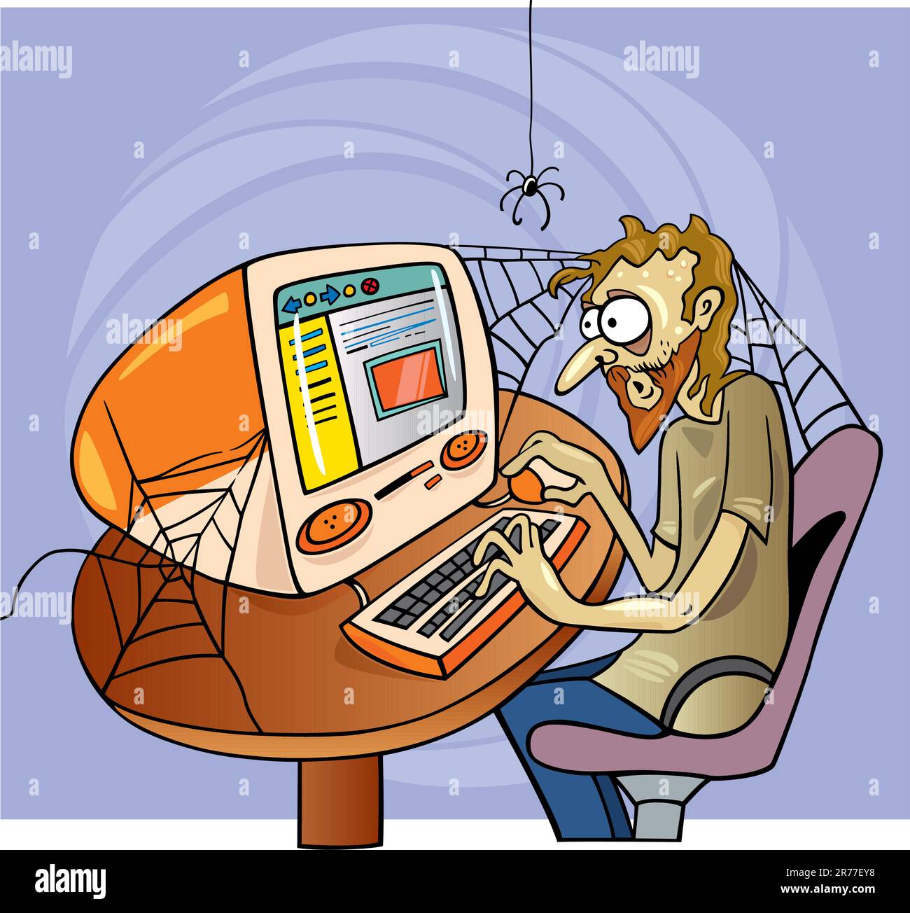 Dirty keyboard desk Stock Vector Images - Alamy