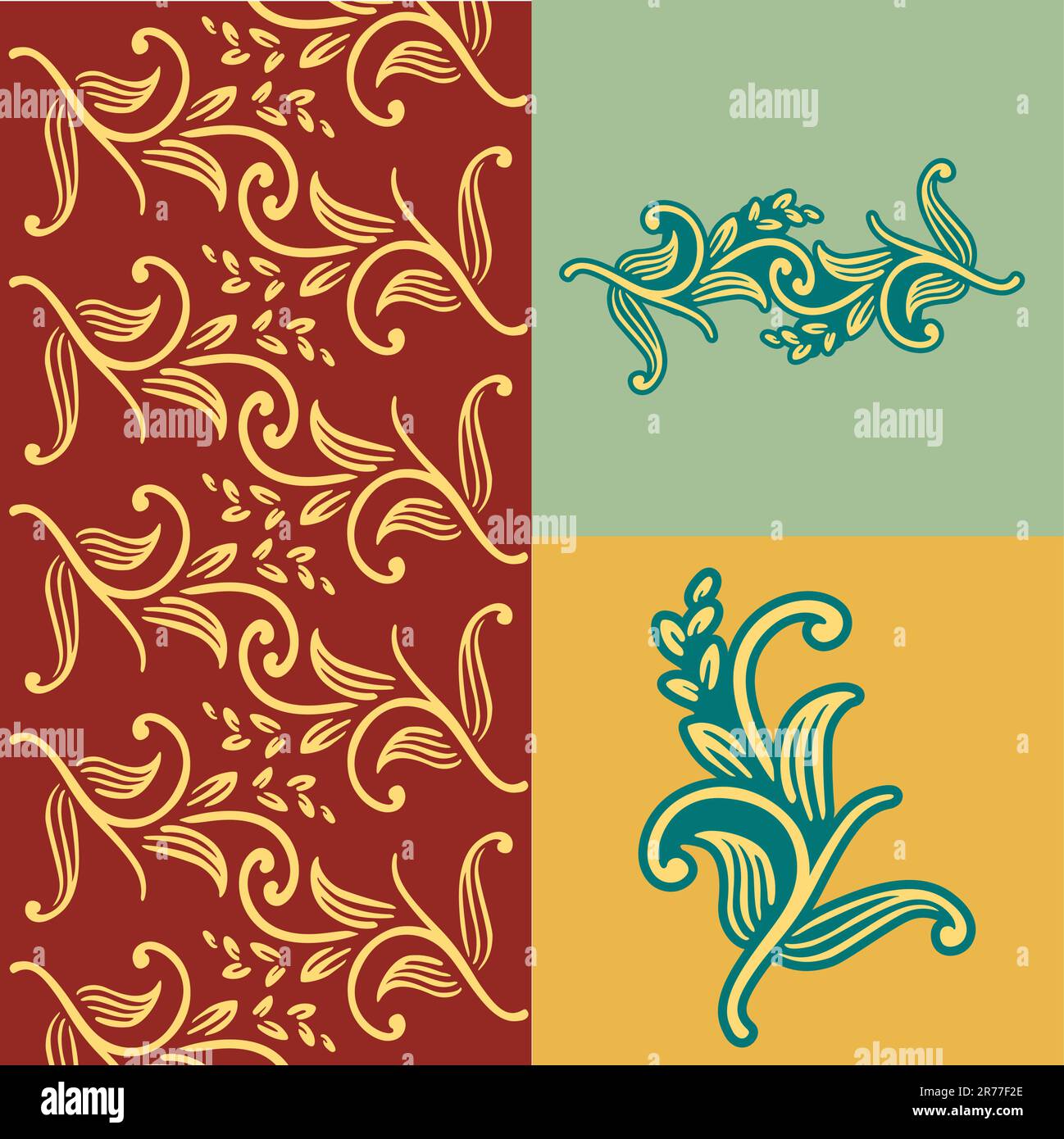 Vector illustration - classic nature pattern Stock Vector Image & Art ...