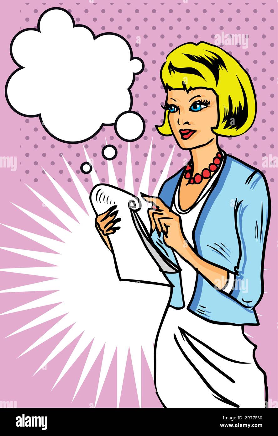 Business woman tablet working Stock Vector Images - Alamy