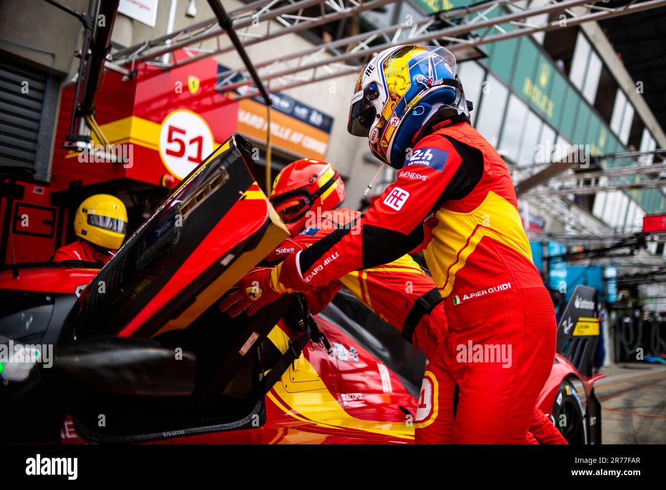 Le Mans, France. 10th June, 2023. PIER GUIDI Alessandro (ita), Ferrari ...
