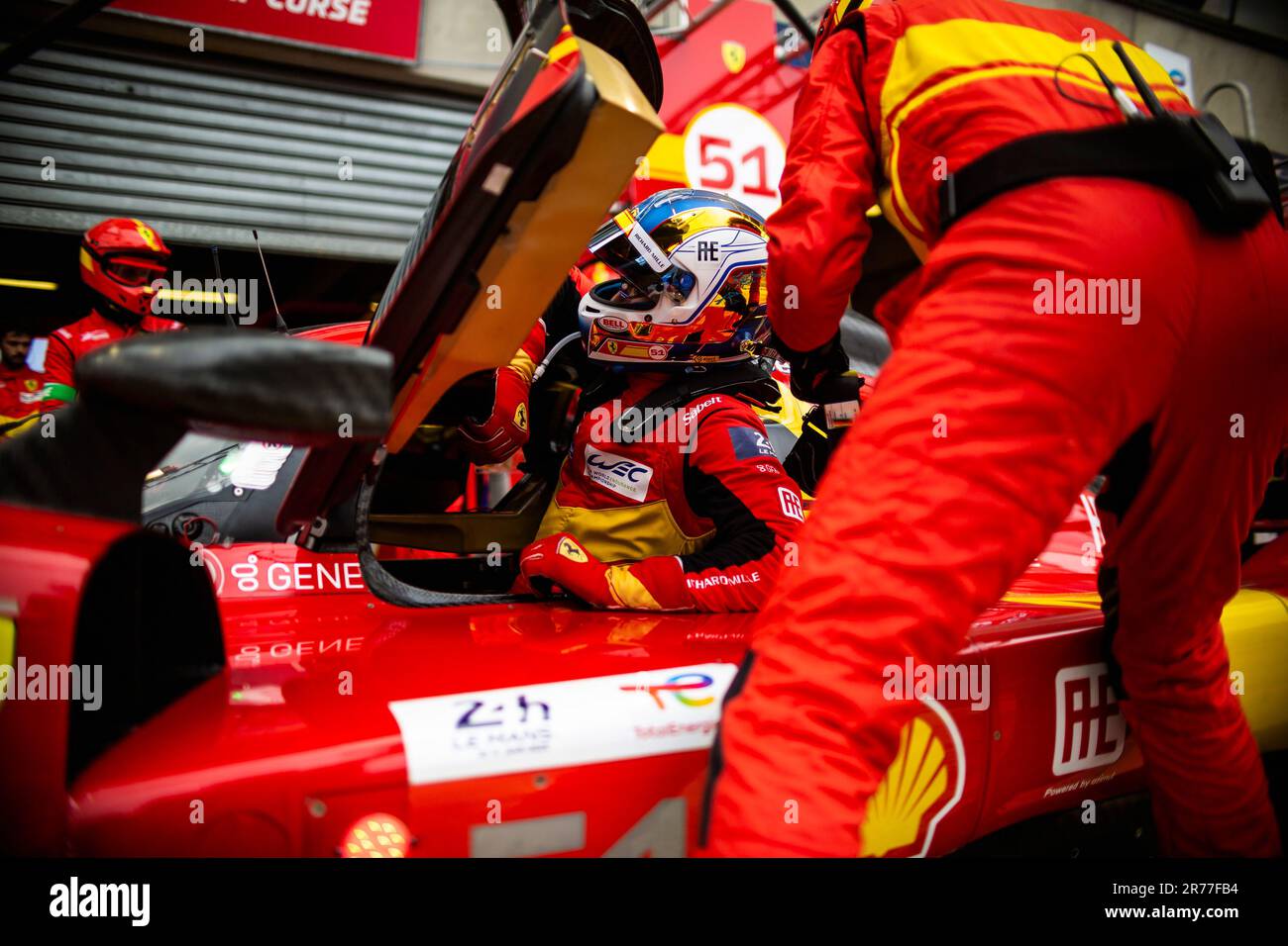 Le Mans, France. 10th June, 2023. PIER GUIDI Alessandro (ita), Ferrari ...