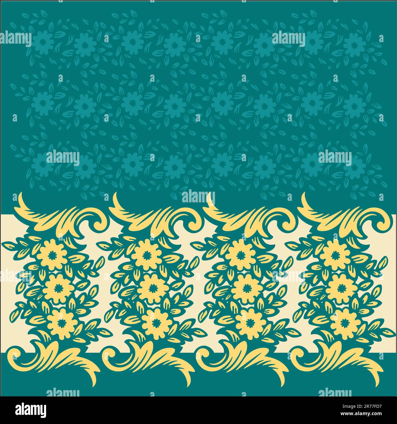 Vector illustration - seamless floral pattern Stock Vector Image & Art ...