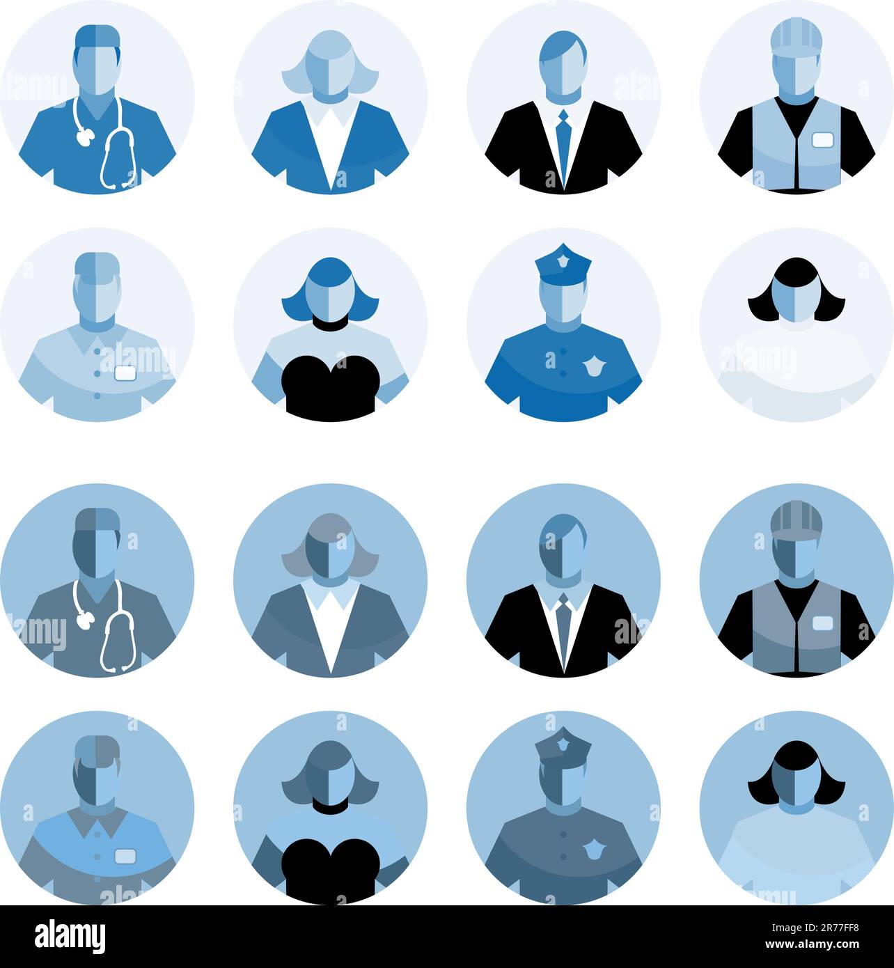 Group of diverse families cartoon hi-res stock photography and images ...