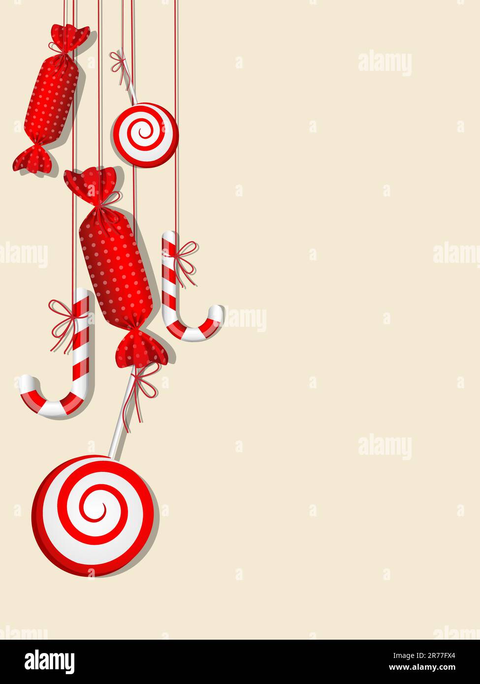 Vector picture with different red candies Stock Vector Image & Art - Alamy