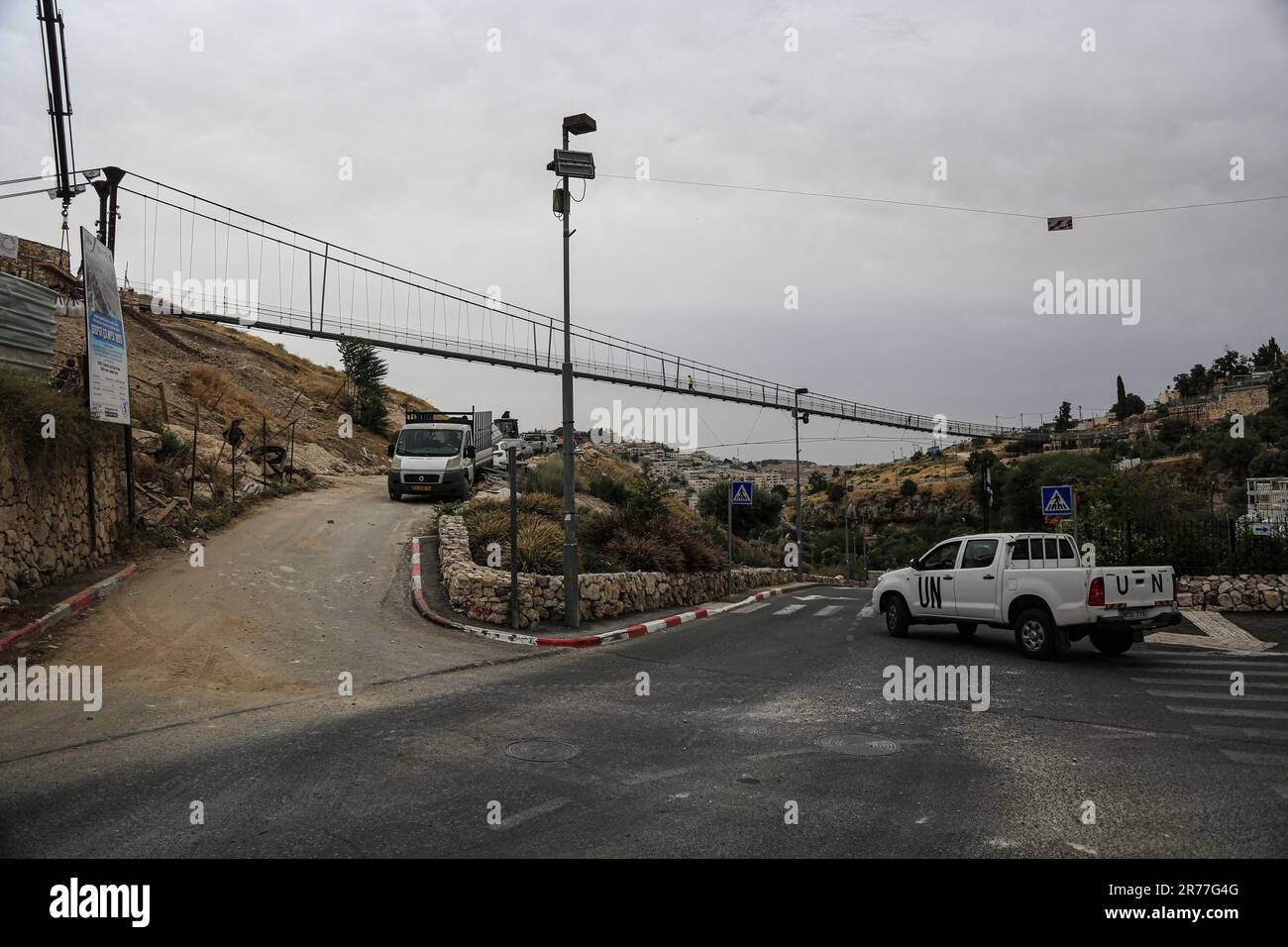 The suspension bridge, which extends for a distance of no less than 202 ...