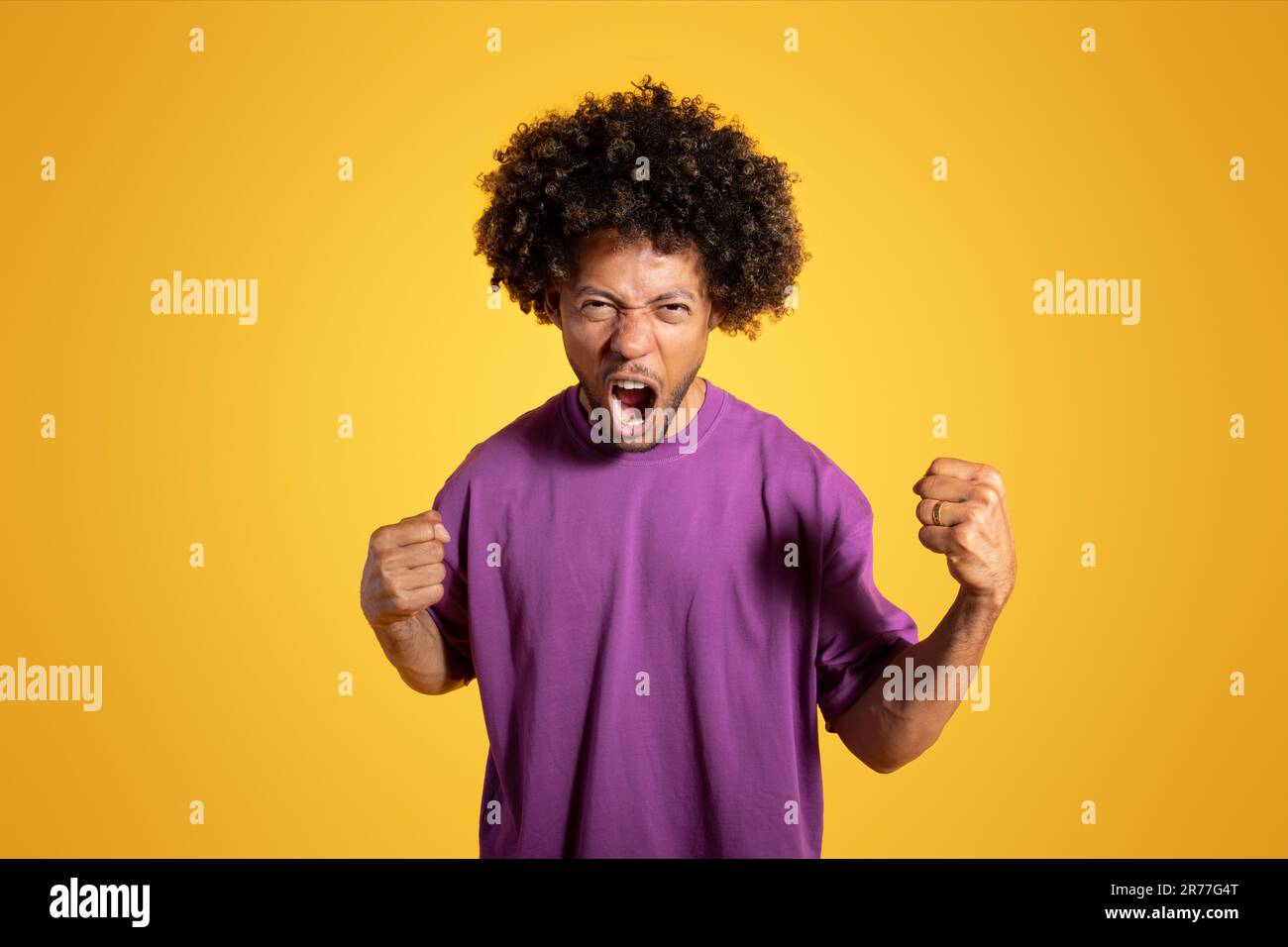 Angry black man ad hi-res stock photography and images - Alamy