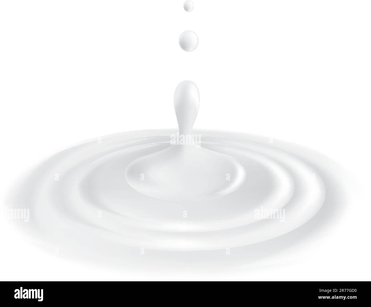 Milk splash. Vector illustration on white background Stock Vector Image ...