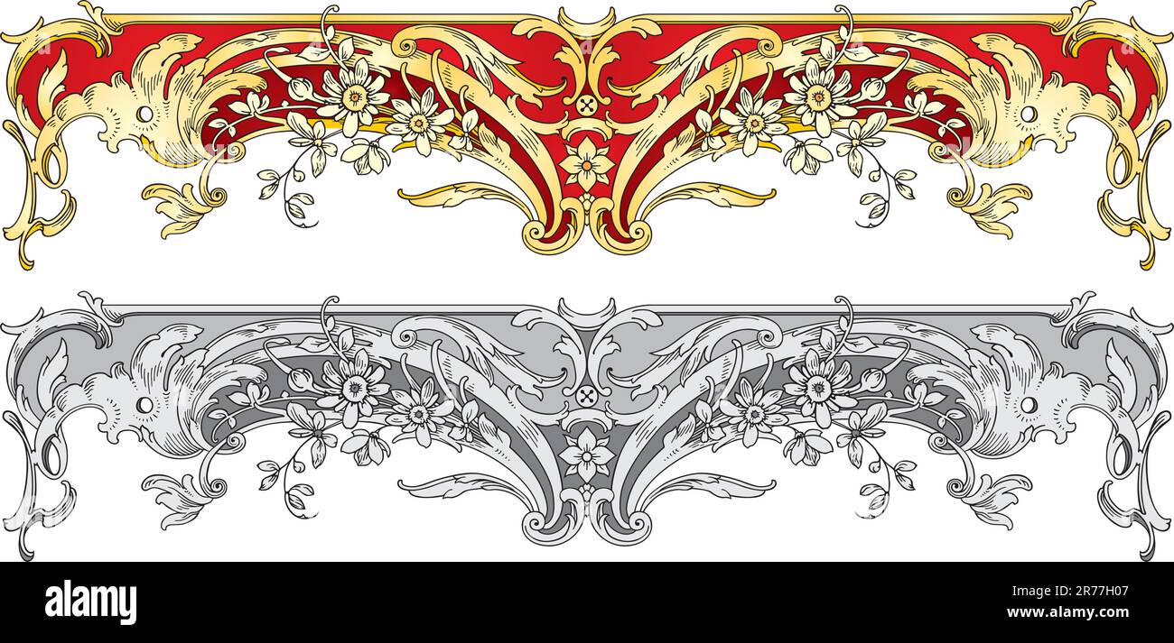 Ornament border vector Stock Vector Image & Art - Alamy