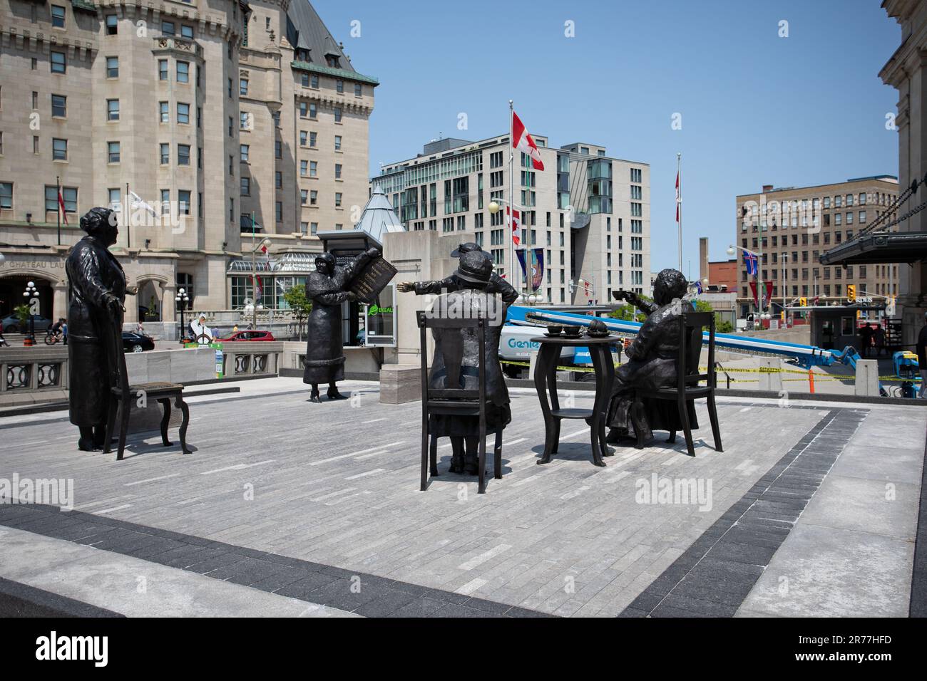 Women are Persons monument outside the senate of Canada and opposite ...