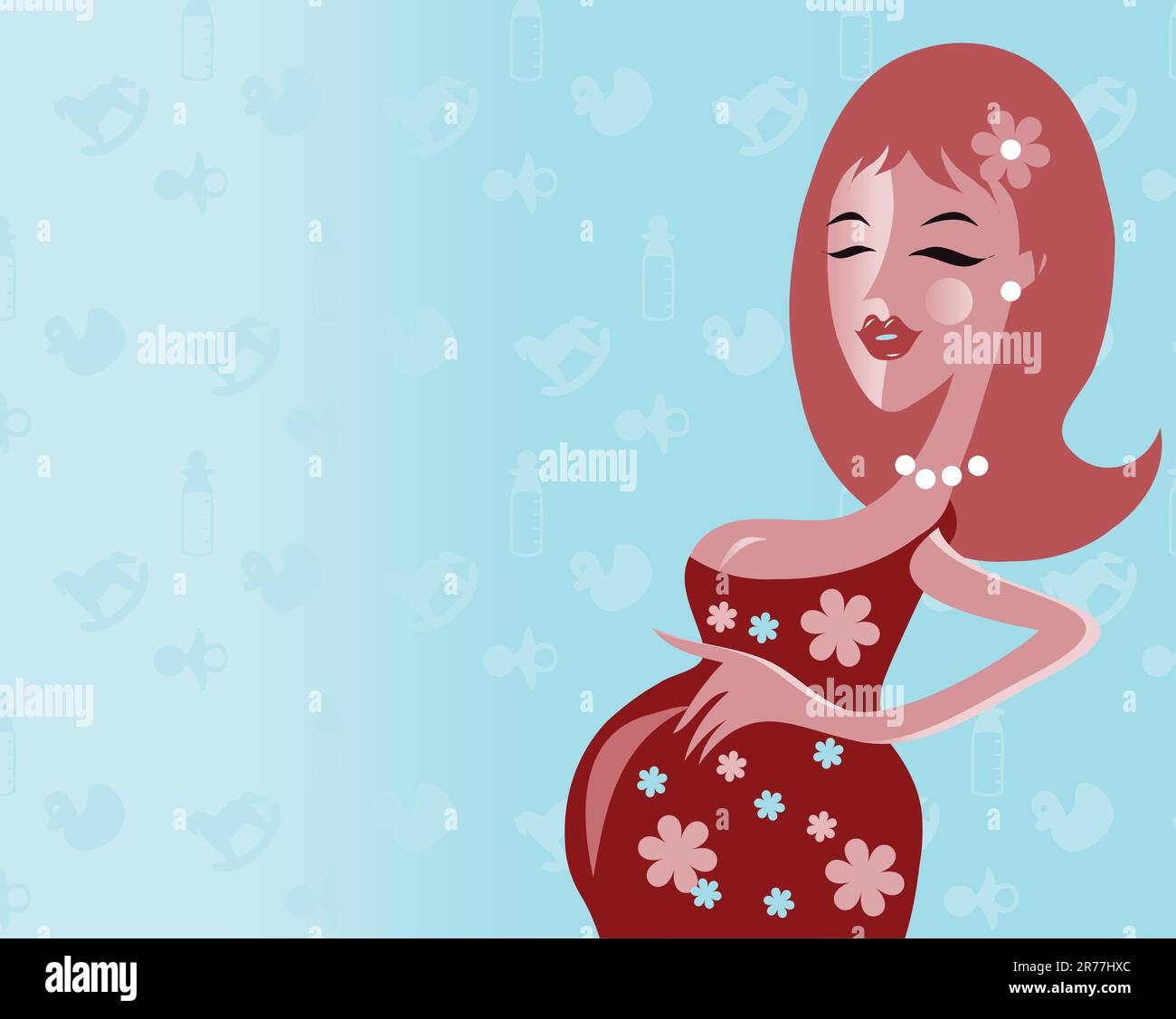 Baby arriving Stock Vector Images - Alamy