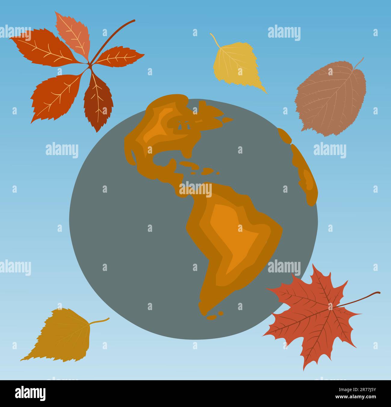 Fall scenic view Stock Vector Images - Alamy