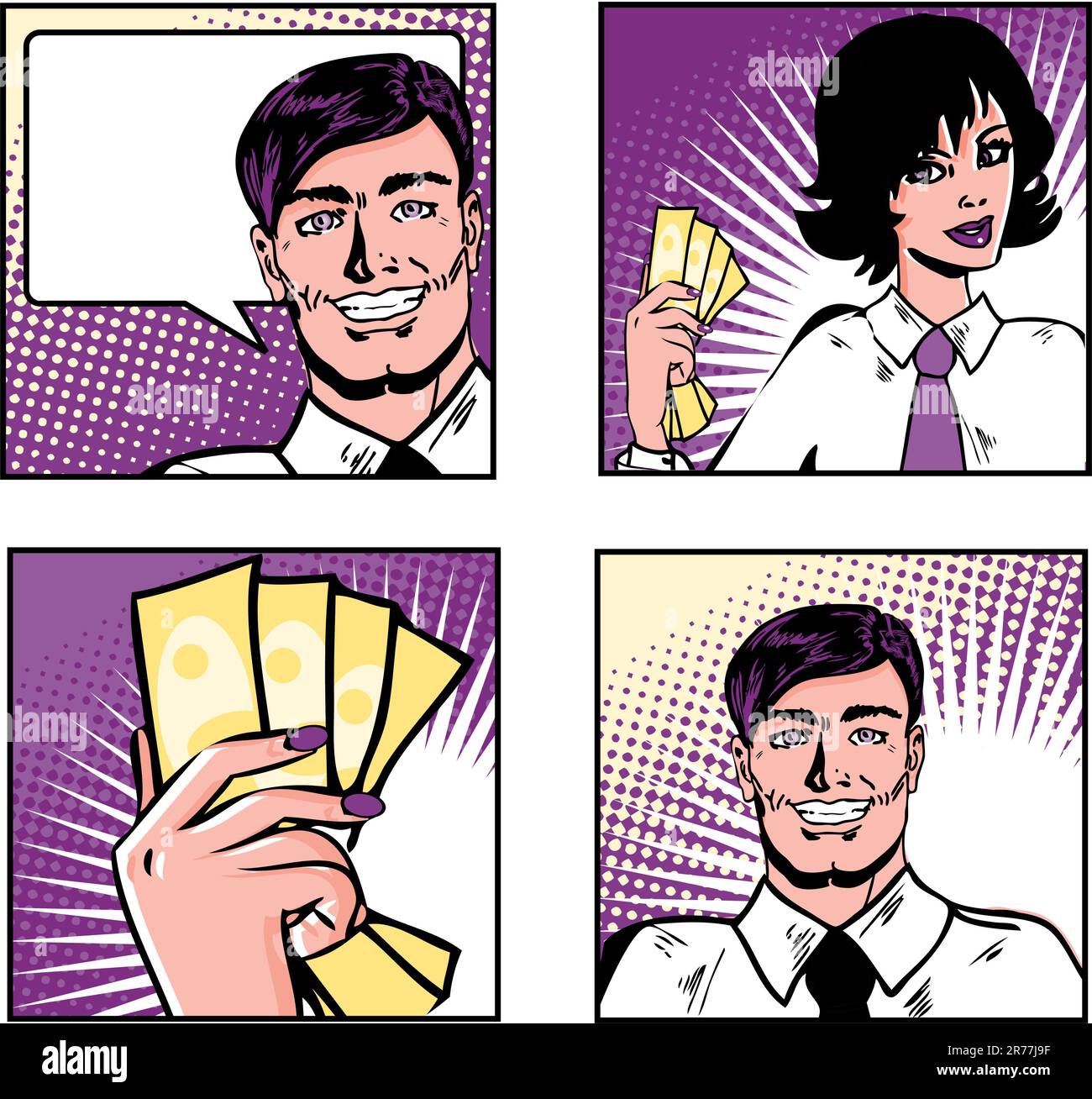 Hand business man working Stock Vector Images - Alamy