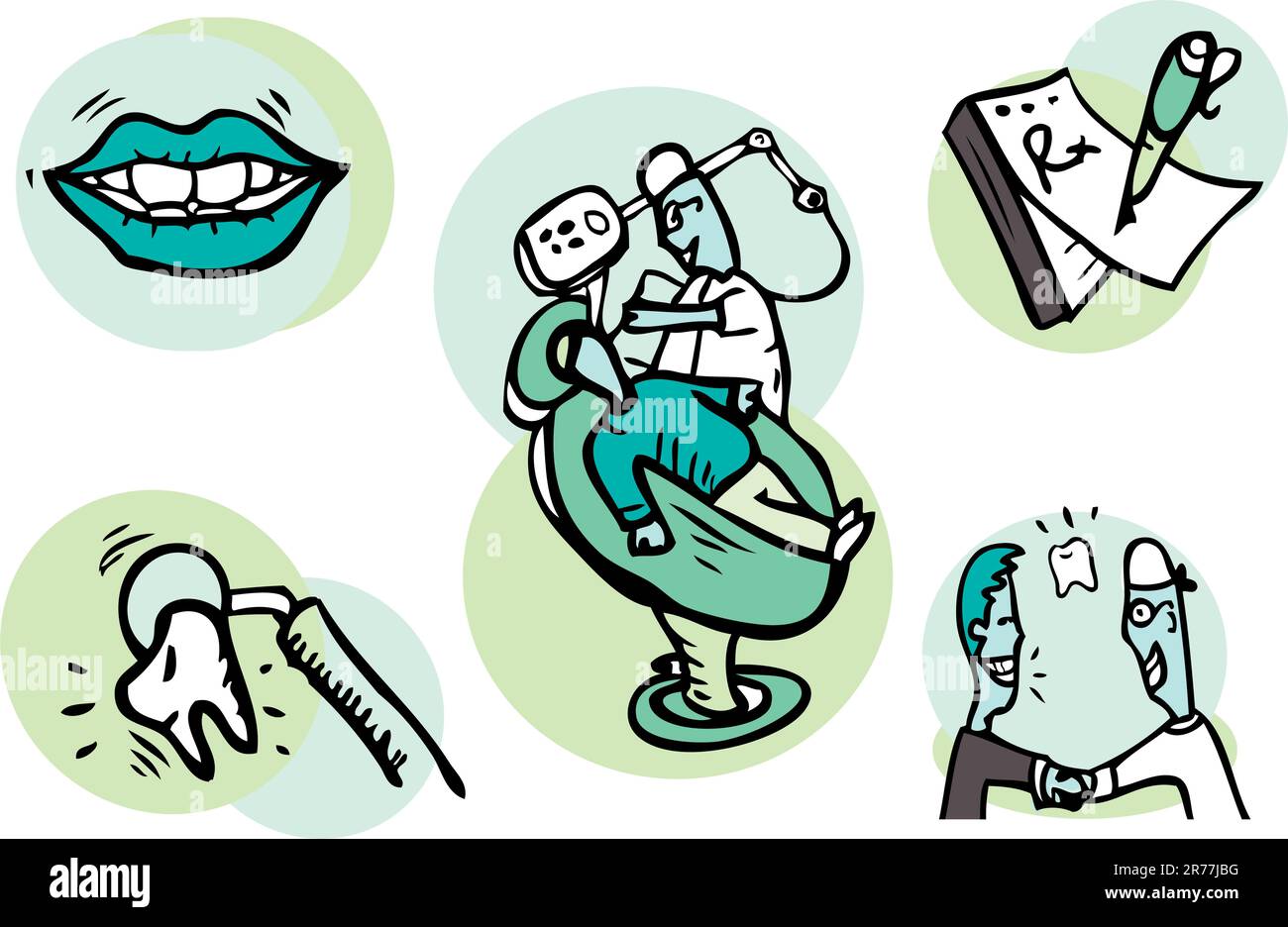 The dentist and his patient Stock Vector Images - Alamy