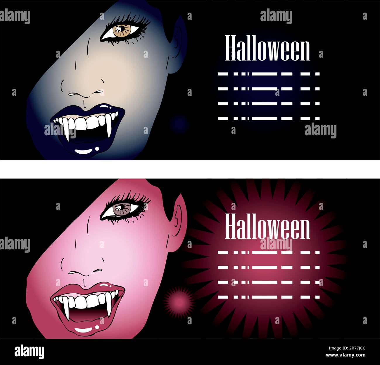 Female vampire fangs hi-res stock photography and images - Alamy