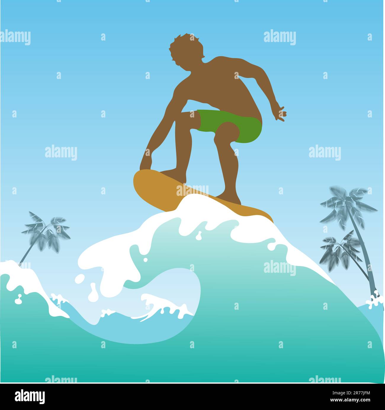 Action surfer Stock Vector Images - Alamy