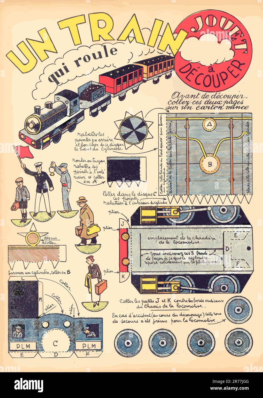 Paper train model hi-res stock photography and images - Alamy