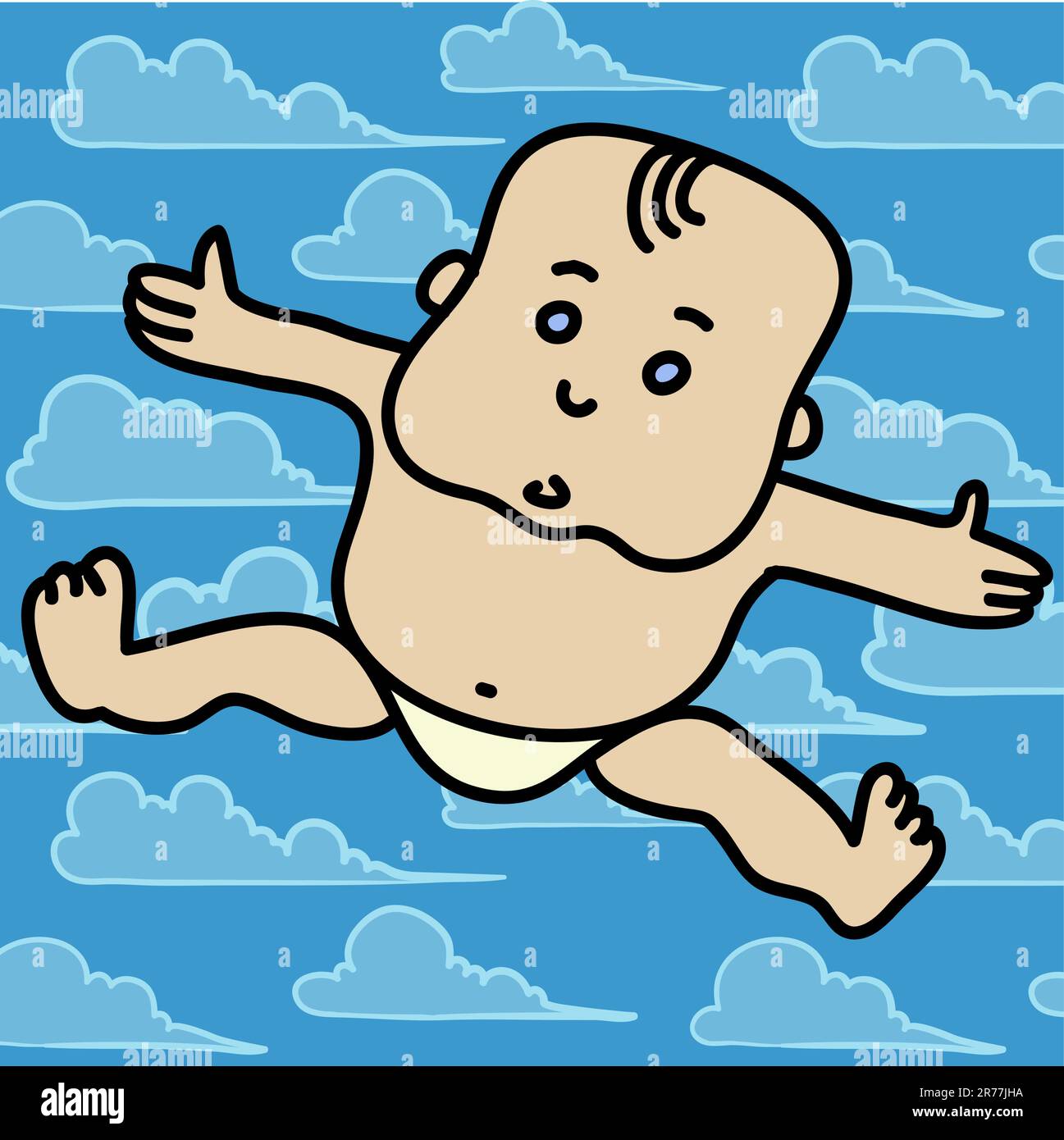 Clear sky peaceful Stock Vector Images - Alamy