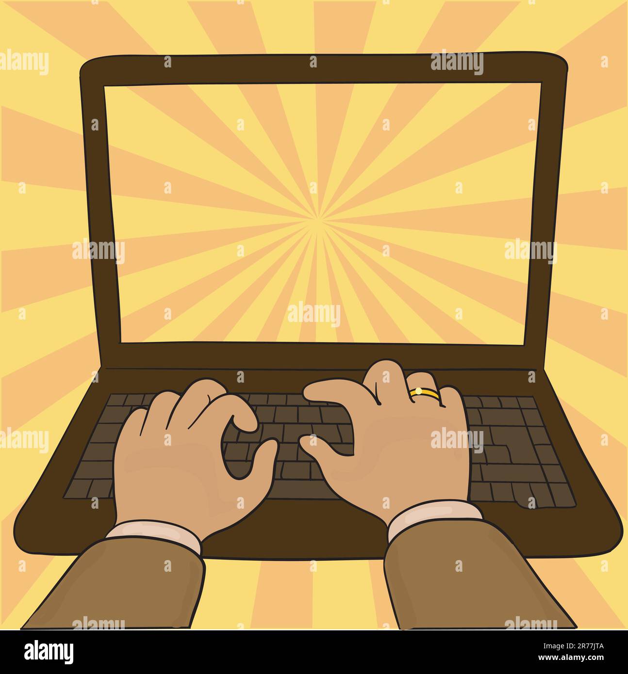 Laptop beam Stock Vector Images - Alamy