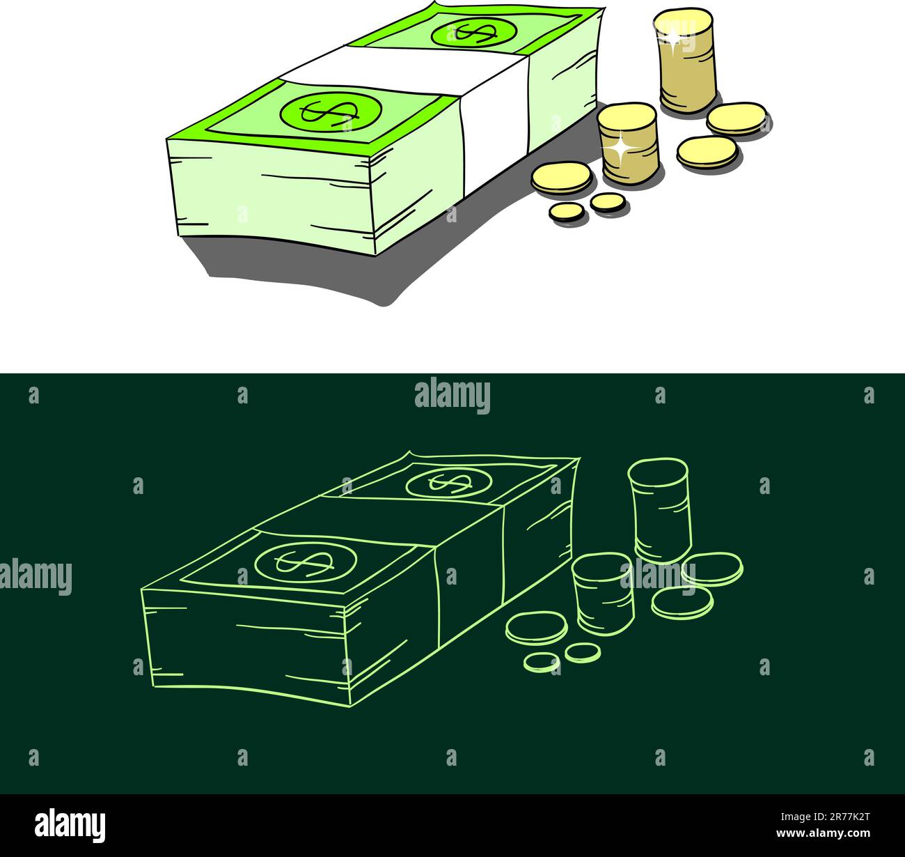 Money detail Stock Vector Images - Alamy