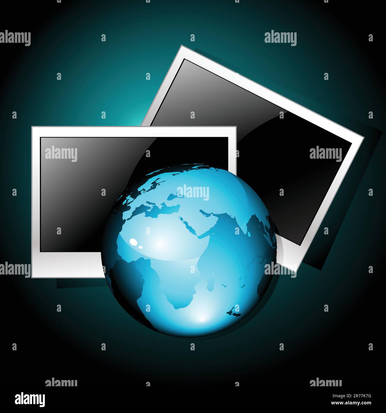 Photo of the earth Stock Vector Images - Alamy