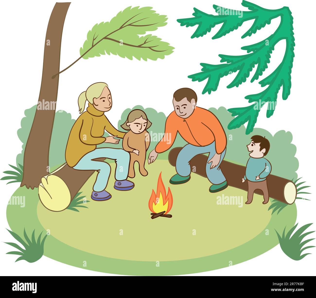 Group at picnic group at picnic Stock Vector Images - Alamy