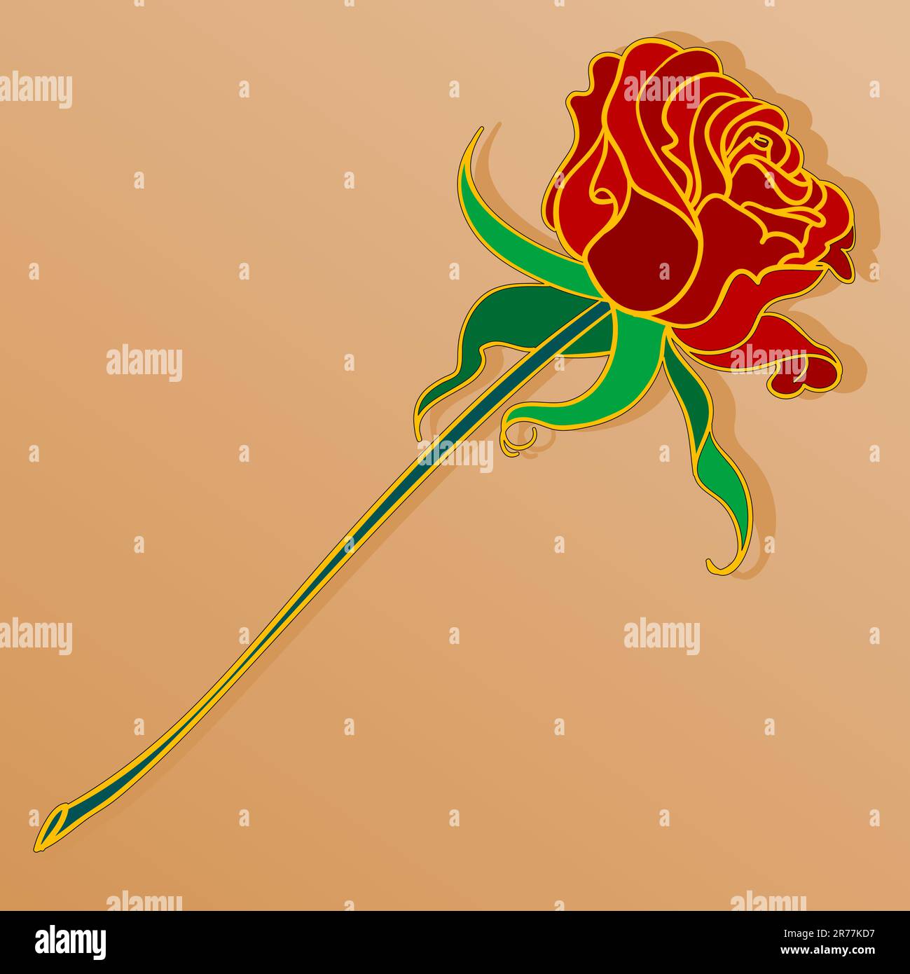Rose pathway Stock Vector Images - Alamy