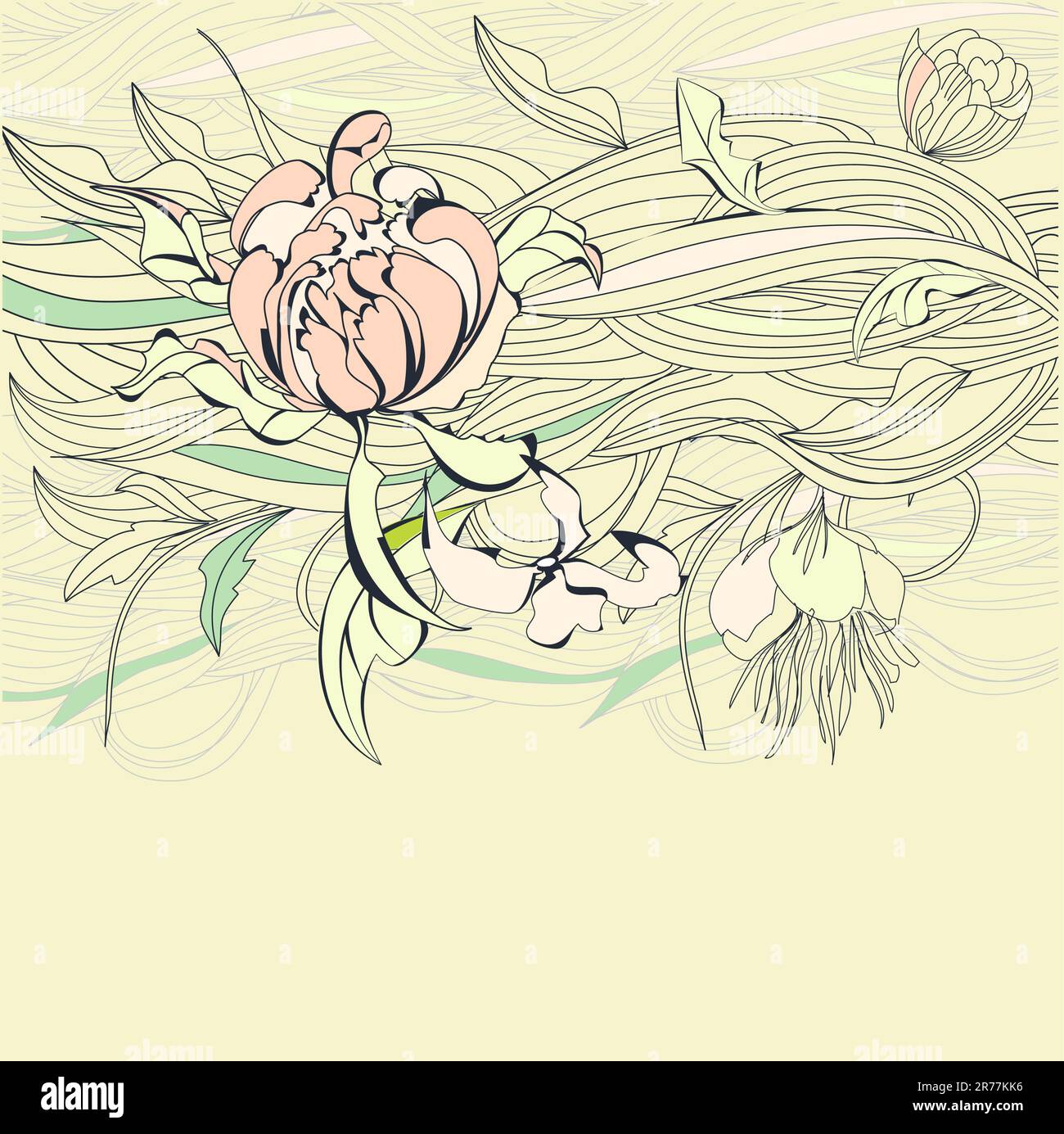 Leaf border wallpaper Stock Vector Images - Alamy