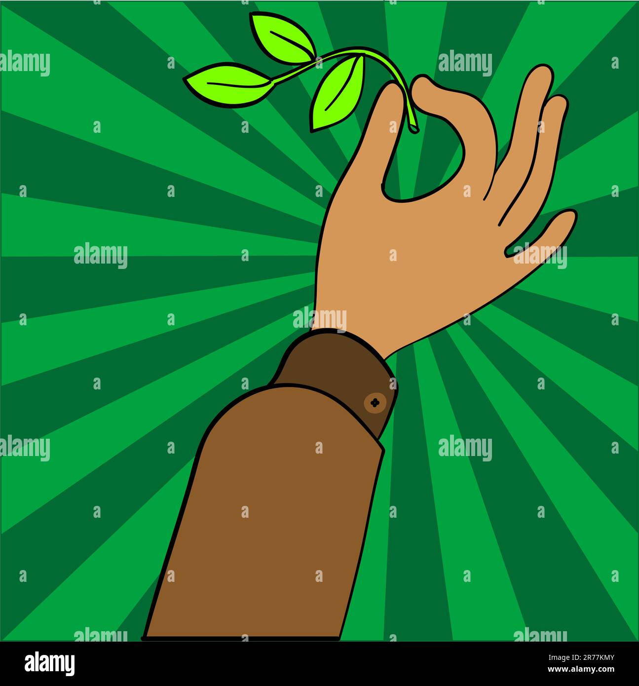 Bud sprout Stock Vector Images - Alamy