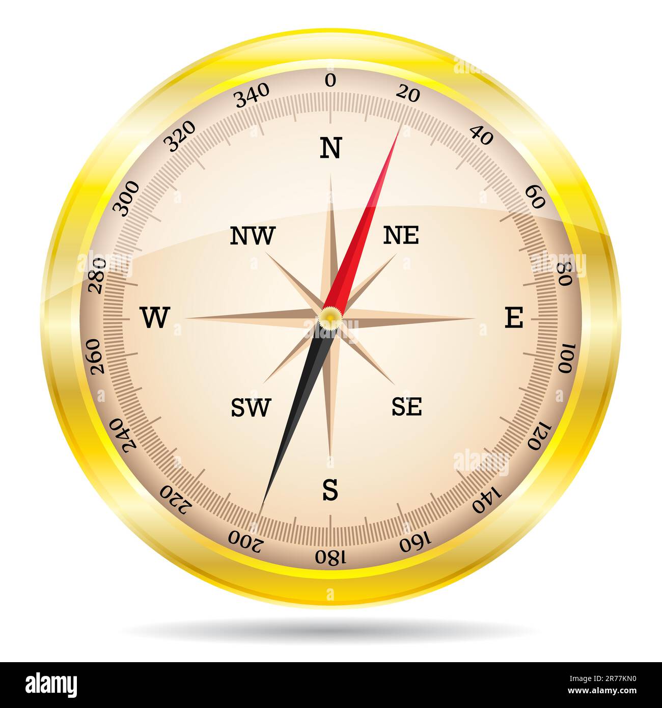 Compass isolated on a white background Stock Vector Image & Art - Alamy