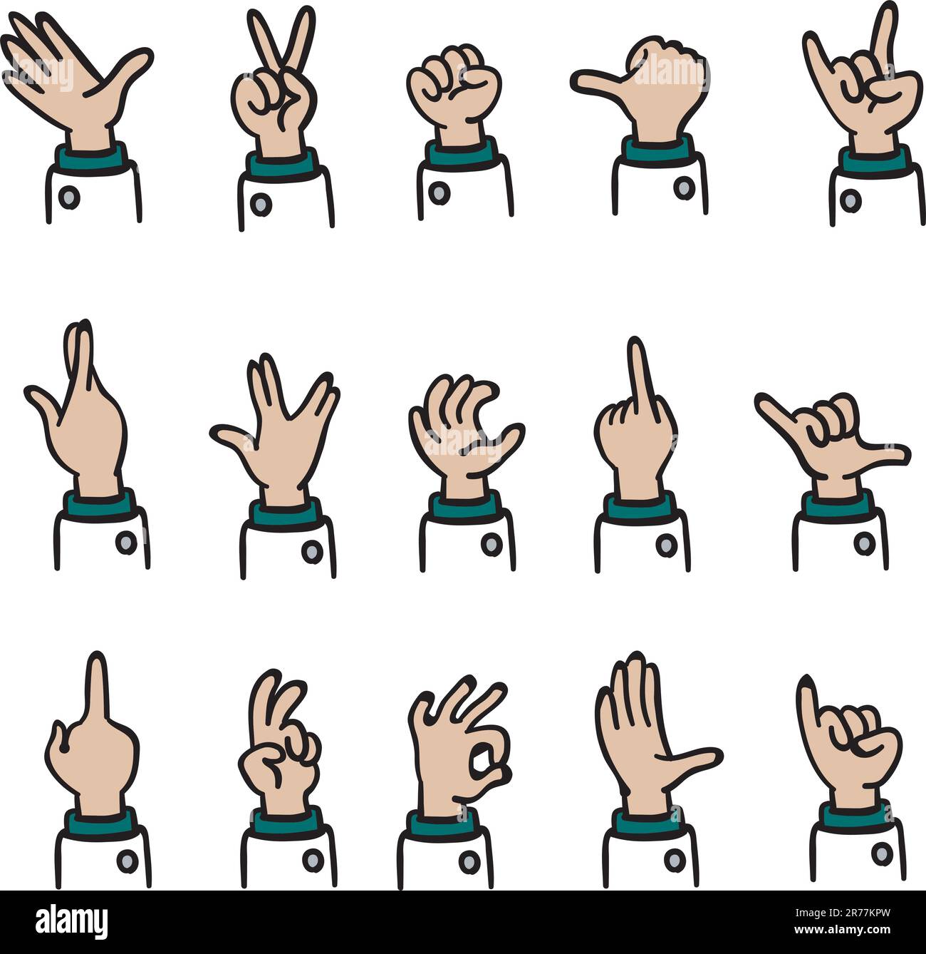 Business hand gestures Cut Out Stock Images & Pictures - Alamy